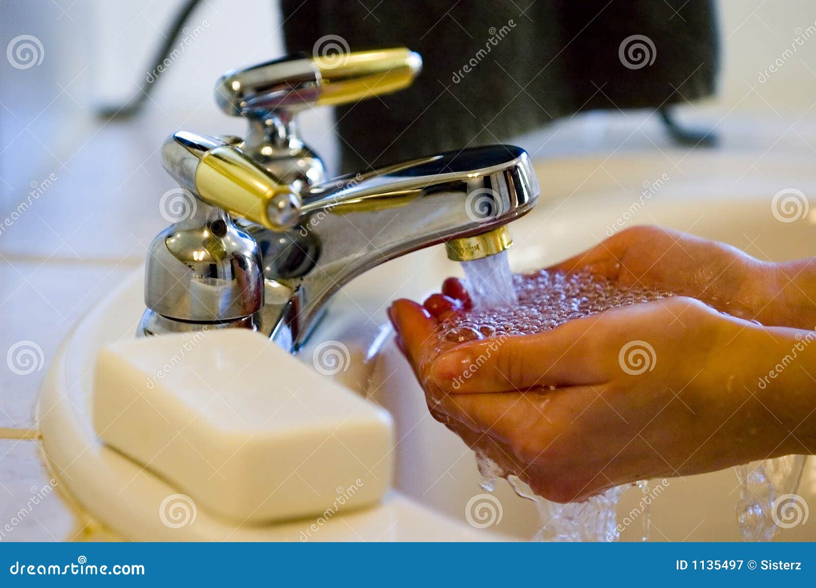 Hand Washing stock image. Image of water, cleanliness - 1135497