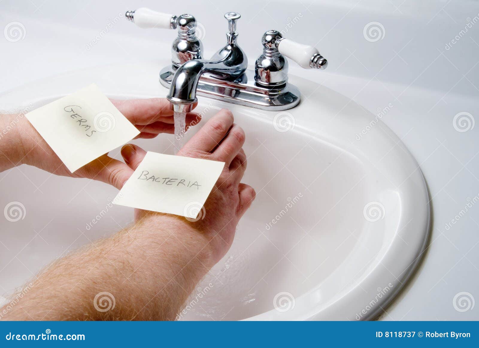 Hand Washing stock image. Image of hygienic, bathroom - 8118737