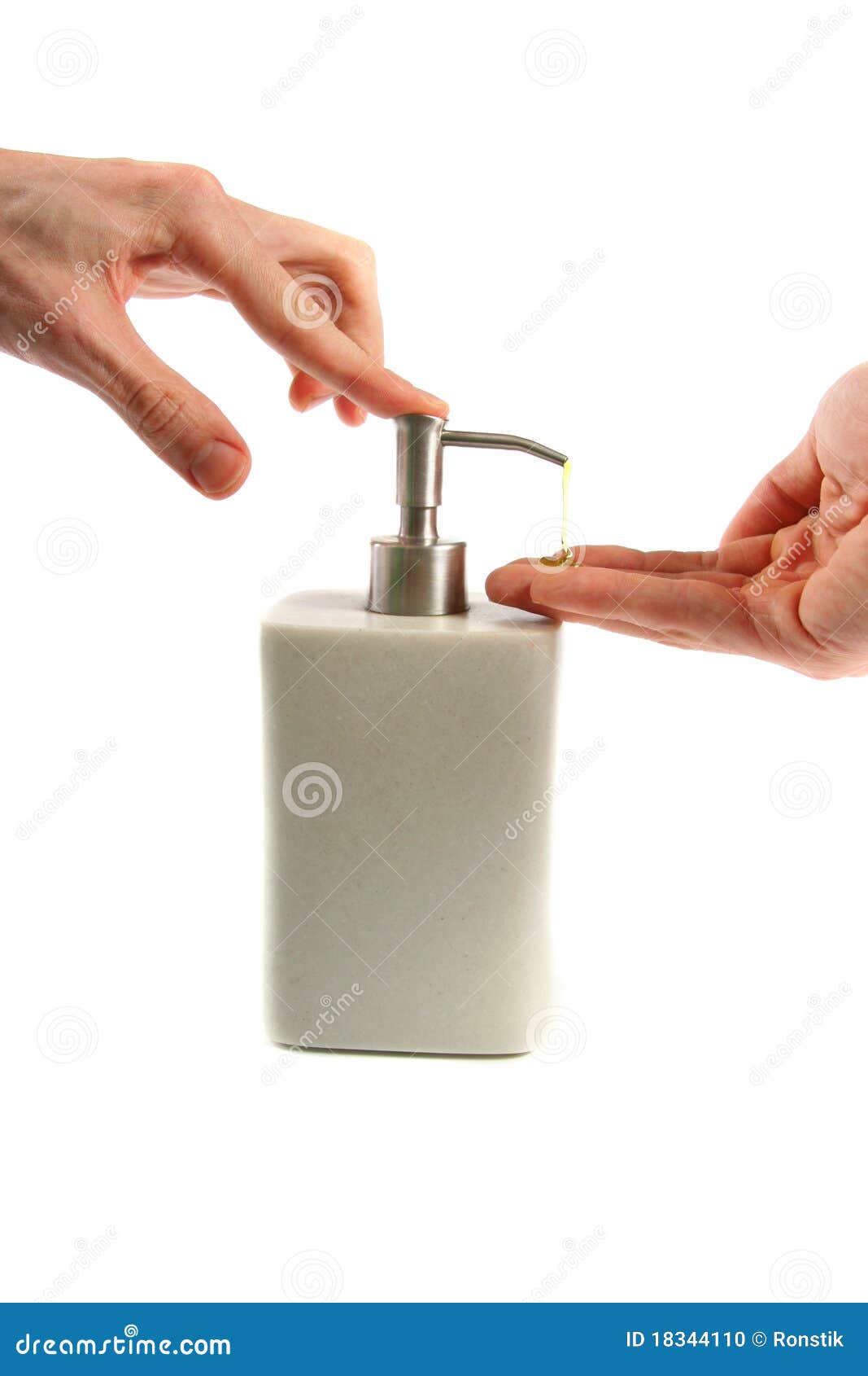 Hand Washing: Applying Liquid Soap Stock Photo - Image of foam ...