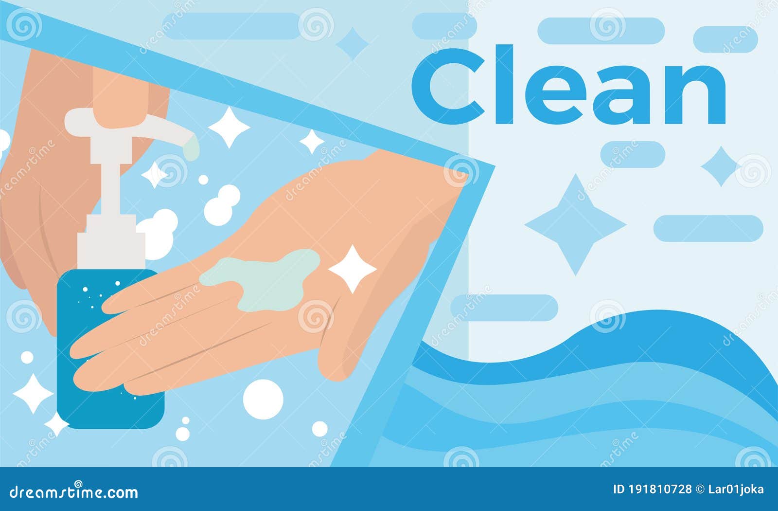 Hand washing banner stock vector. Illustration of isolated - 191810728