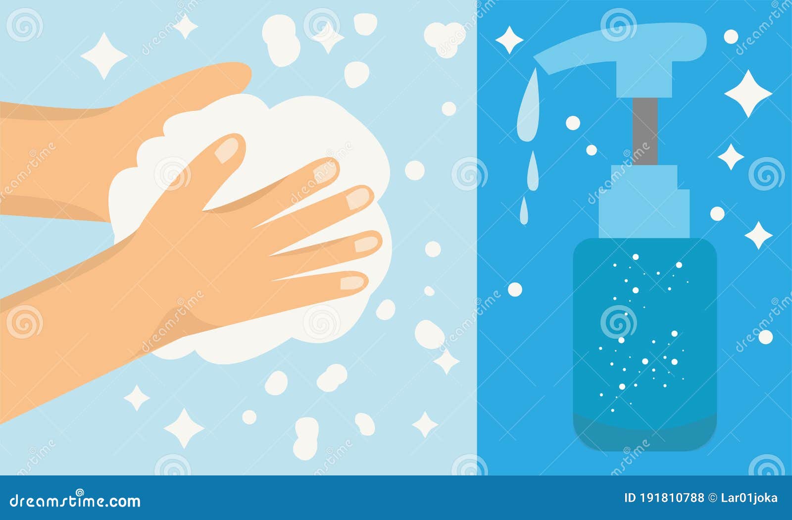 Hand washing banner stock vector. Illustration of people - 191810788