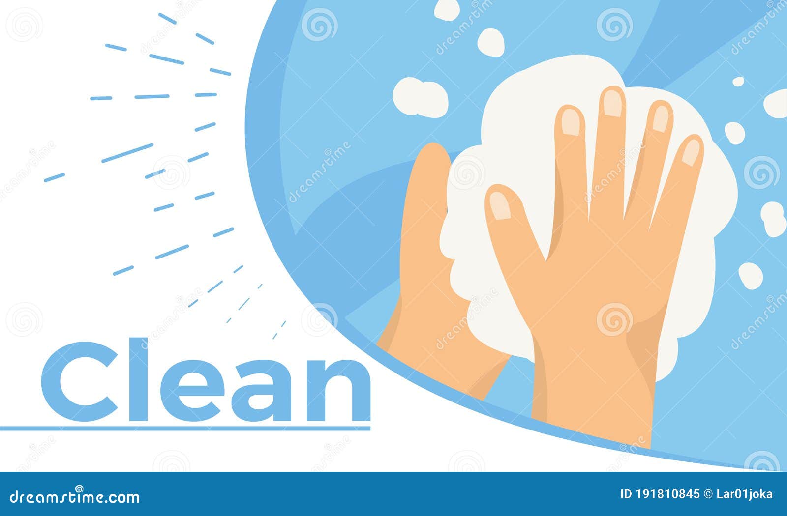 Hand washing banner stock vector. Illustration of clean - 191810845