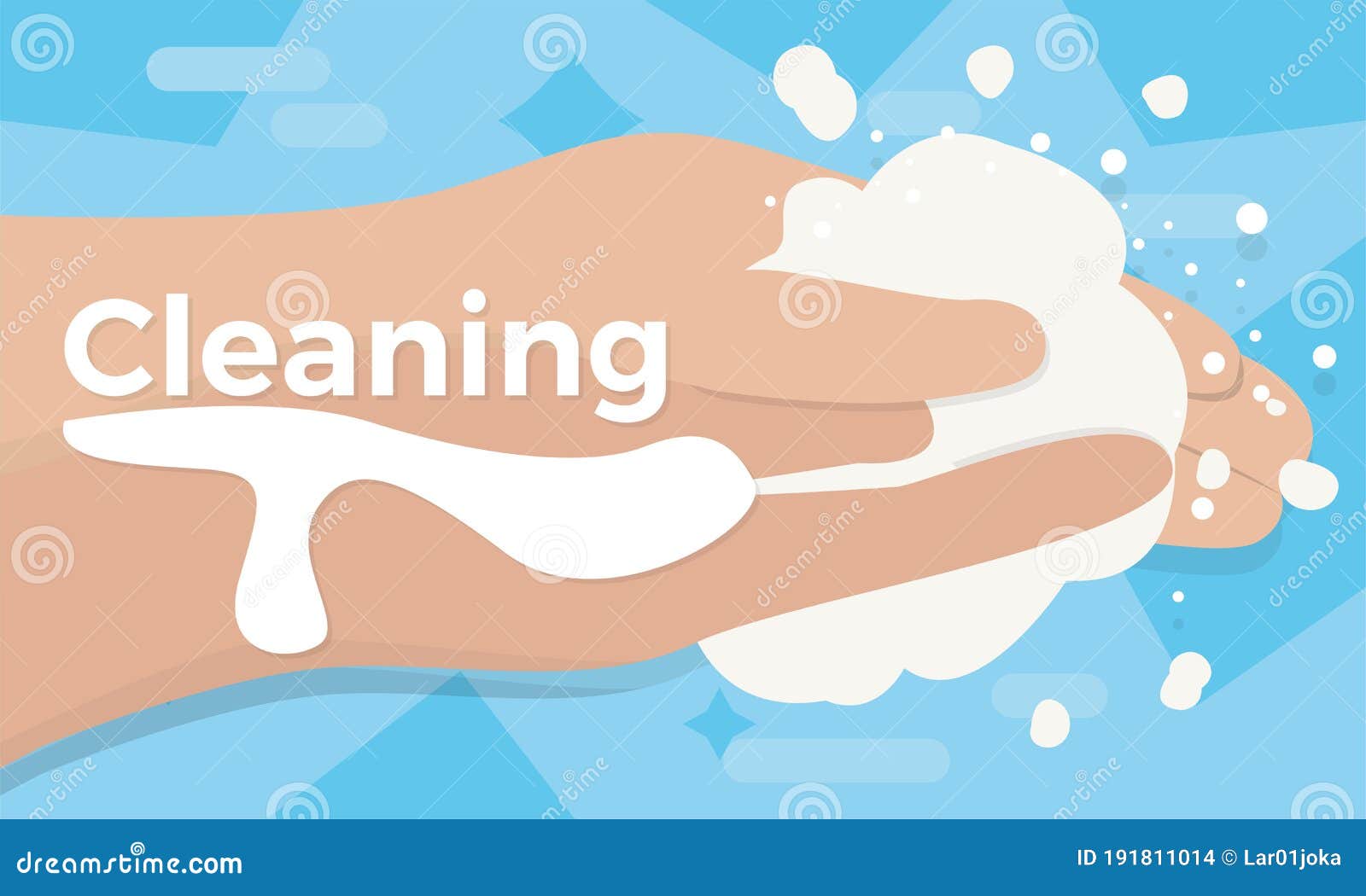 Hand washing banner stock vector. Illustration of water - 191811014