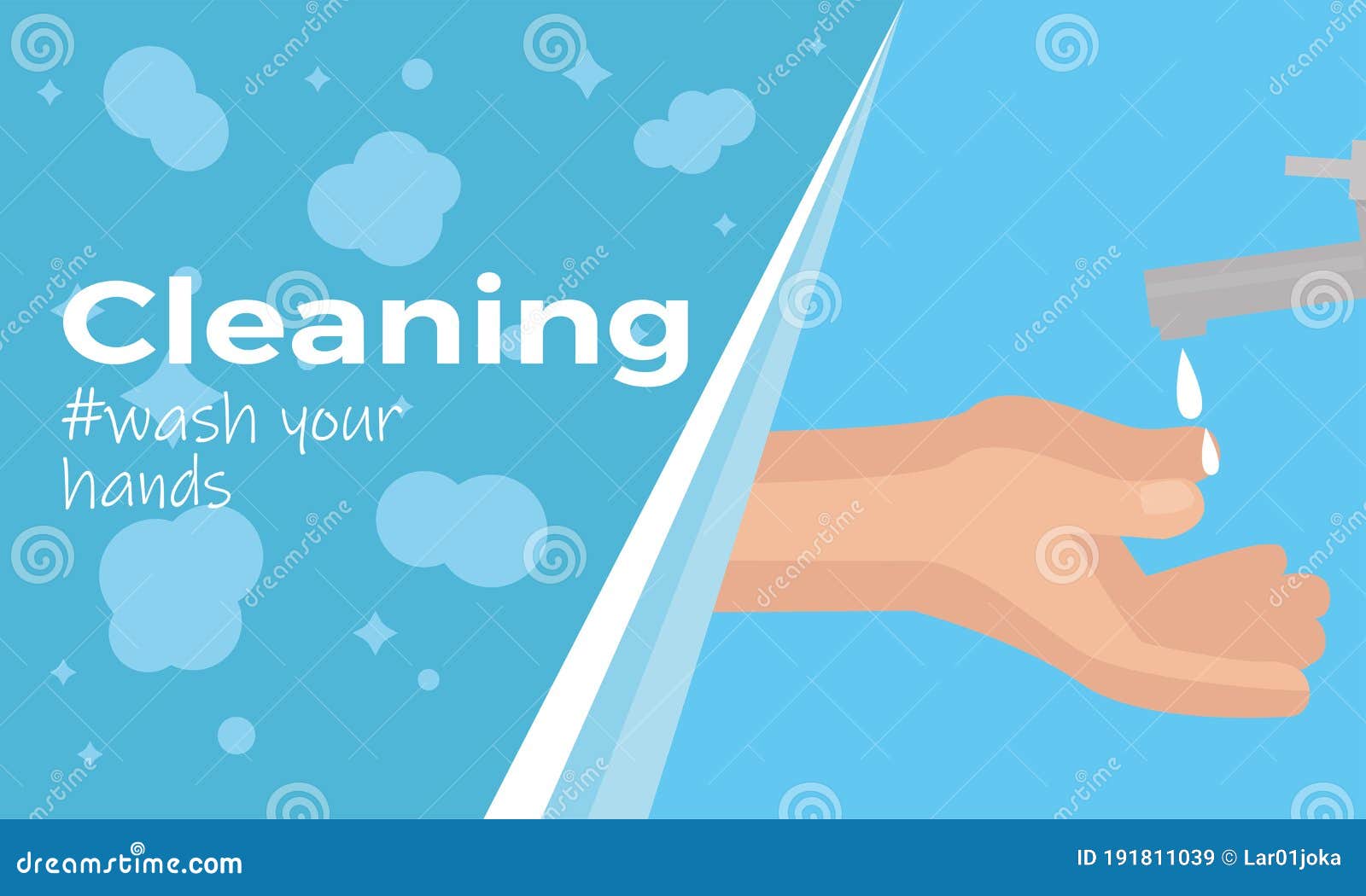 Hand washing banner stock vector. Illustration of coronavirus - 191811039