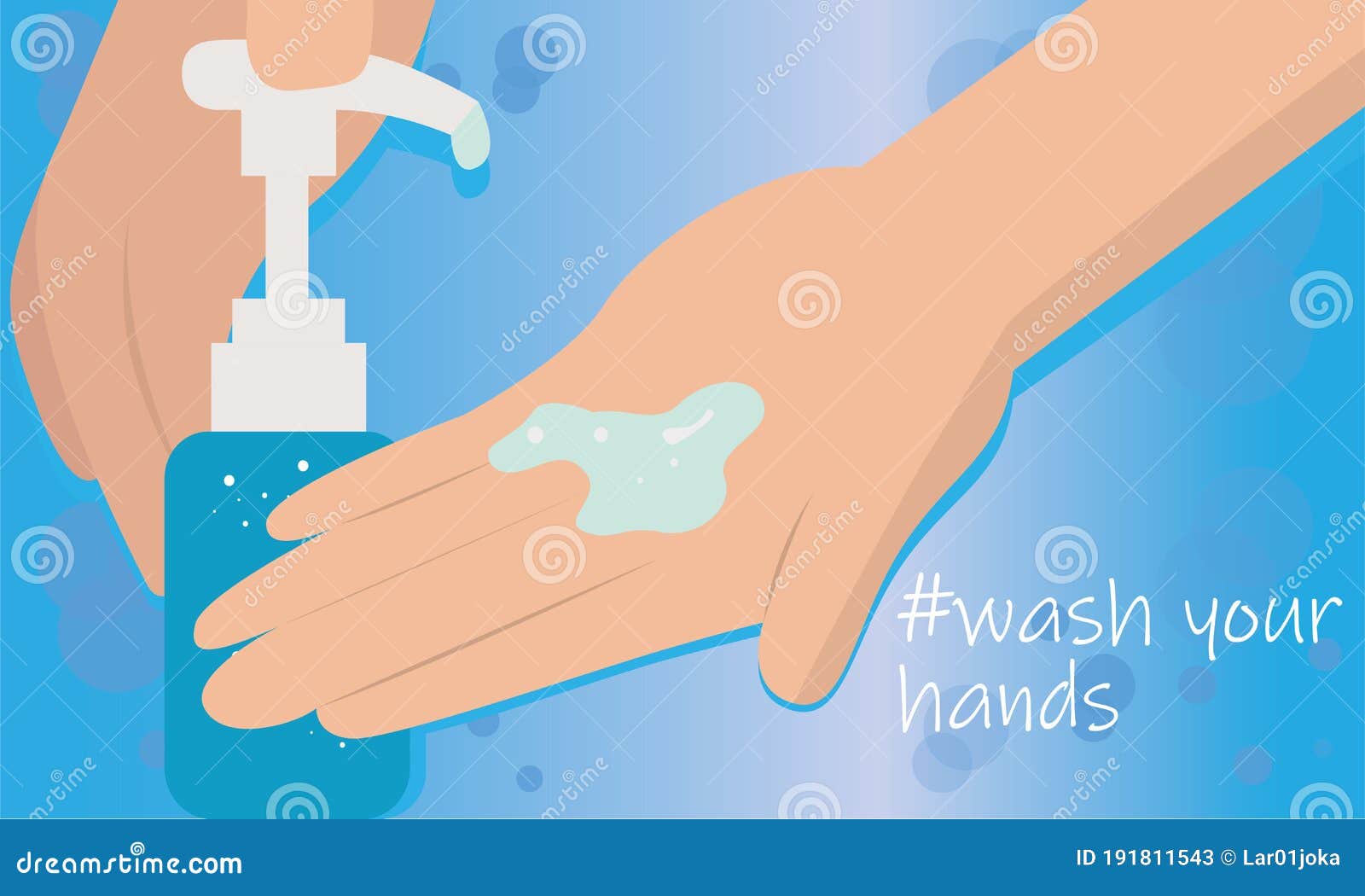 Hand washing banner stock vector. Illustration of clipart - 191811543
