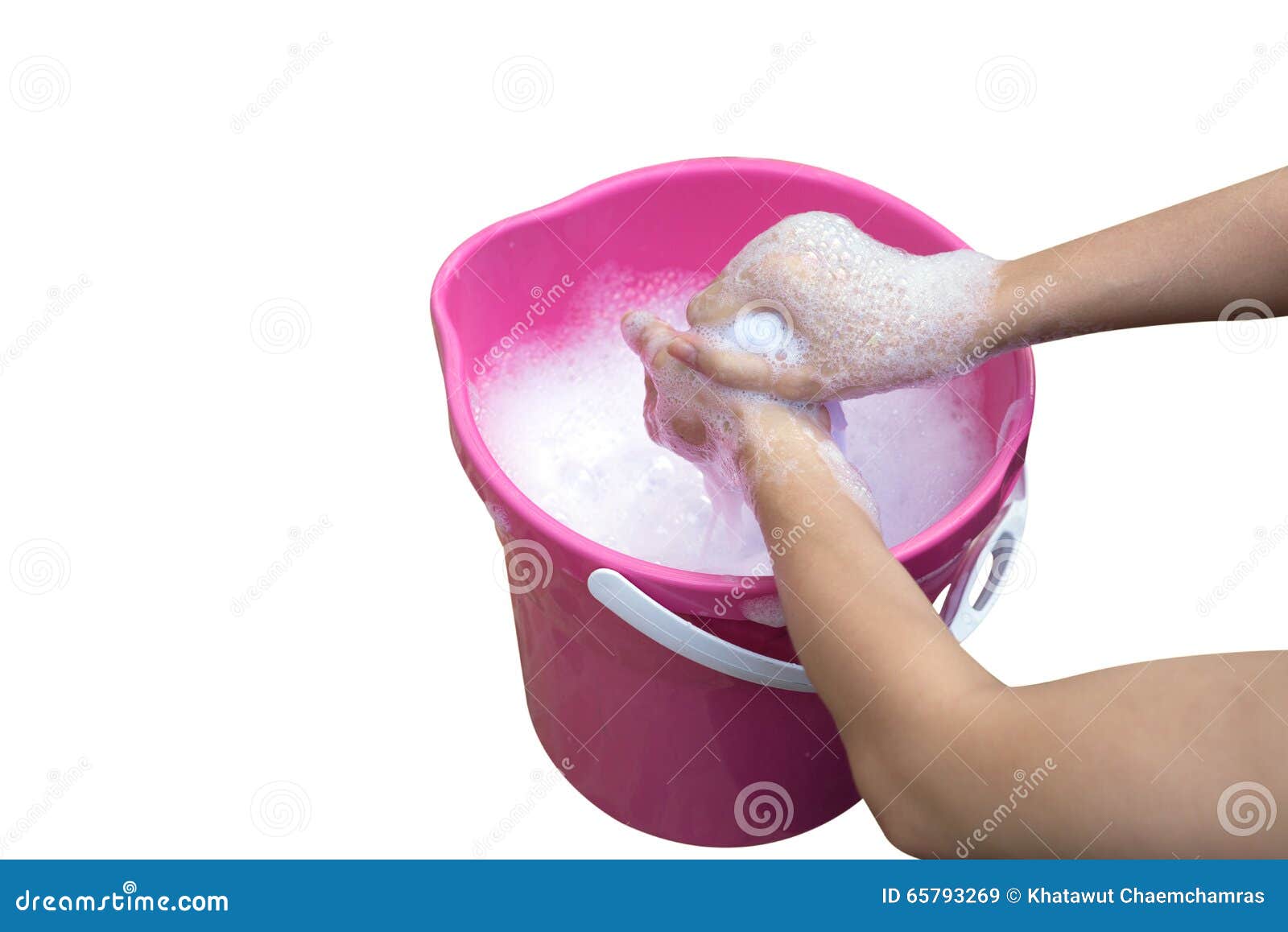 Hand Washing Clothes In The Basin. Royalty-Free Stock Photography ...