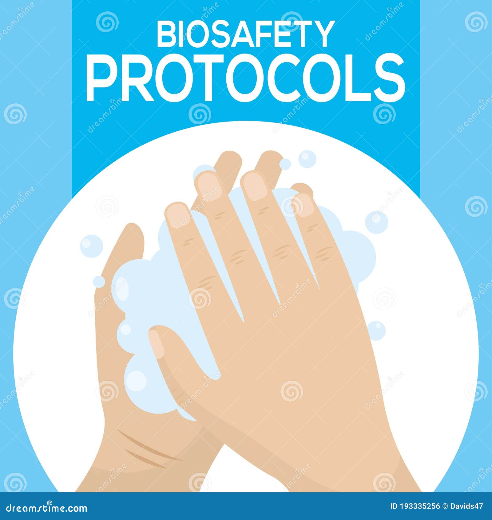 Biosafety protocols poster stock vector. Illustration of infection ...
