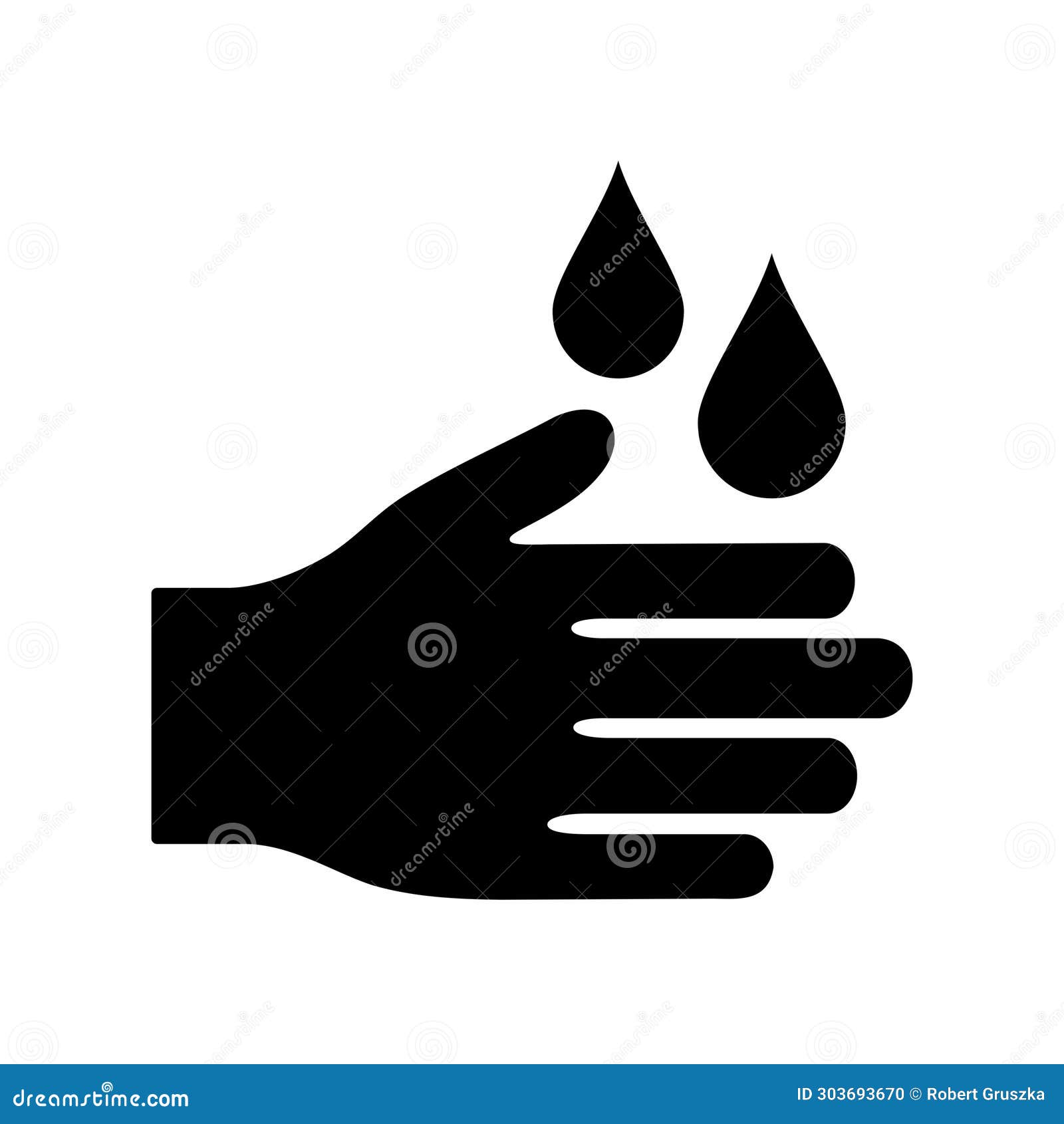 Hand washing icon stock vector. Illustration of sterile - 303693670