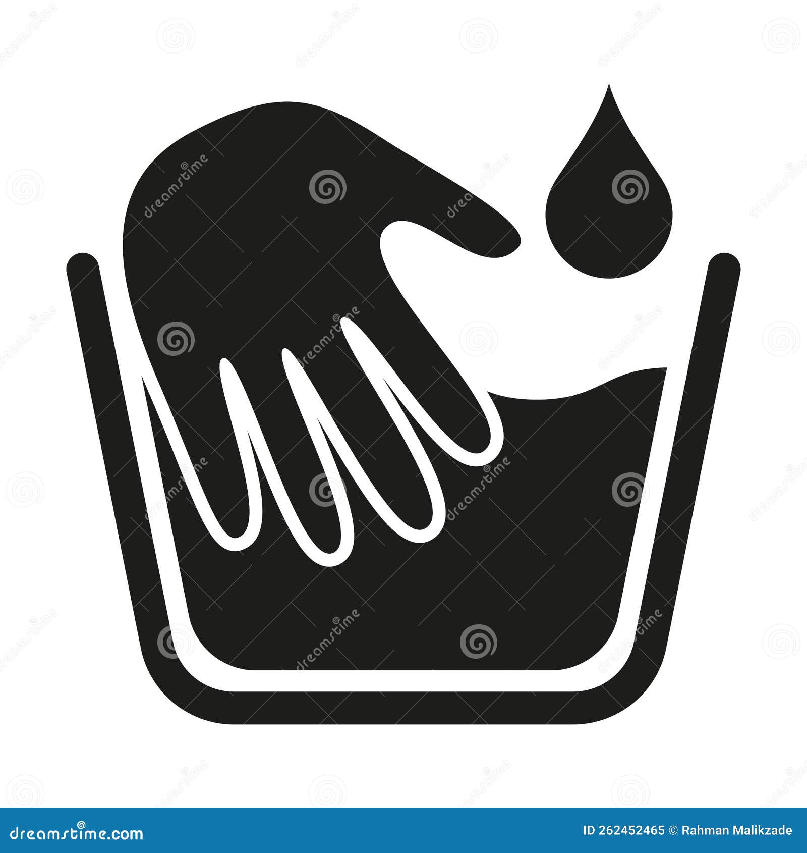 Hand Washing Icon. Laundering and Wash Vector Illustration Stock Vector ...