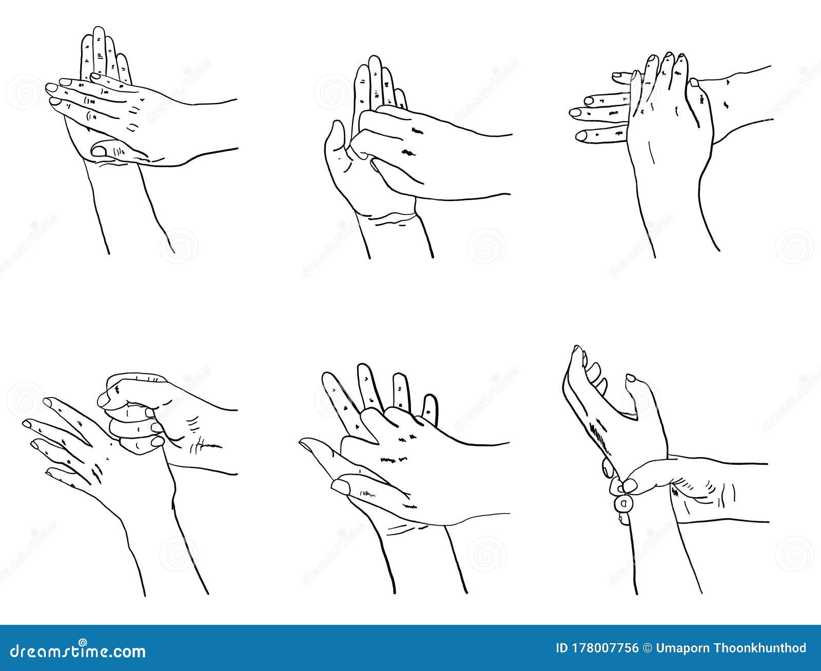 Vector Illustration of Hand Washing. Stock Vector - Illustration of ...