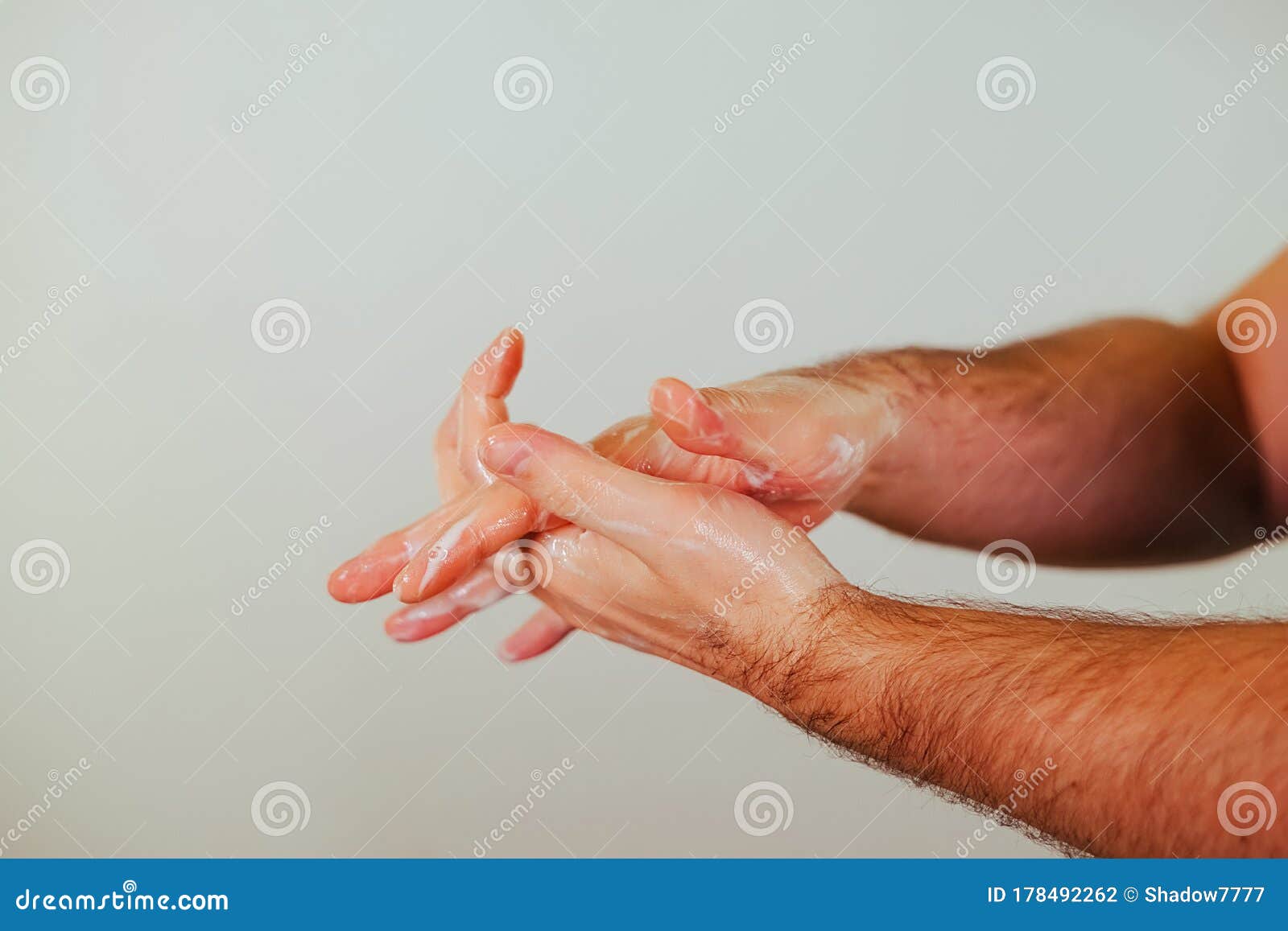 Hand Washing with Soap for the Prevention of Germs, Bacteria, Viruses ...