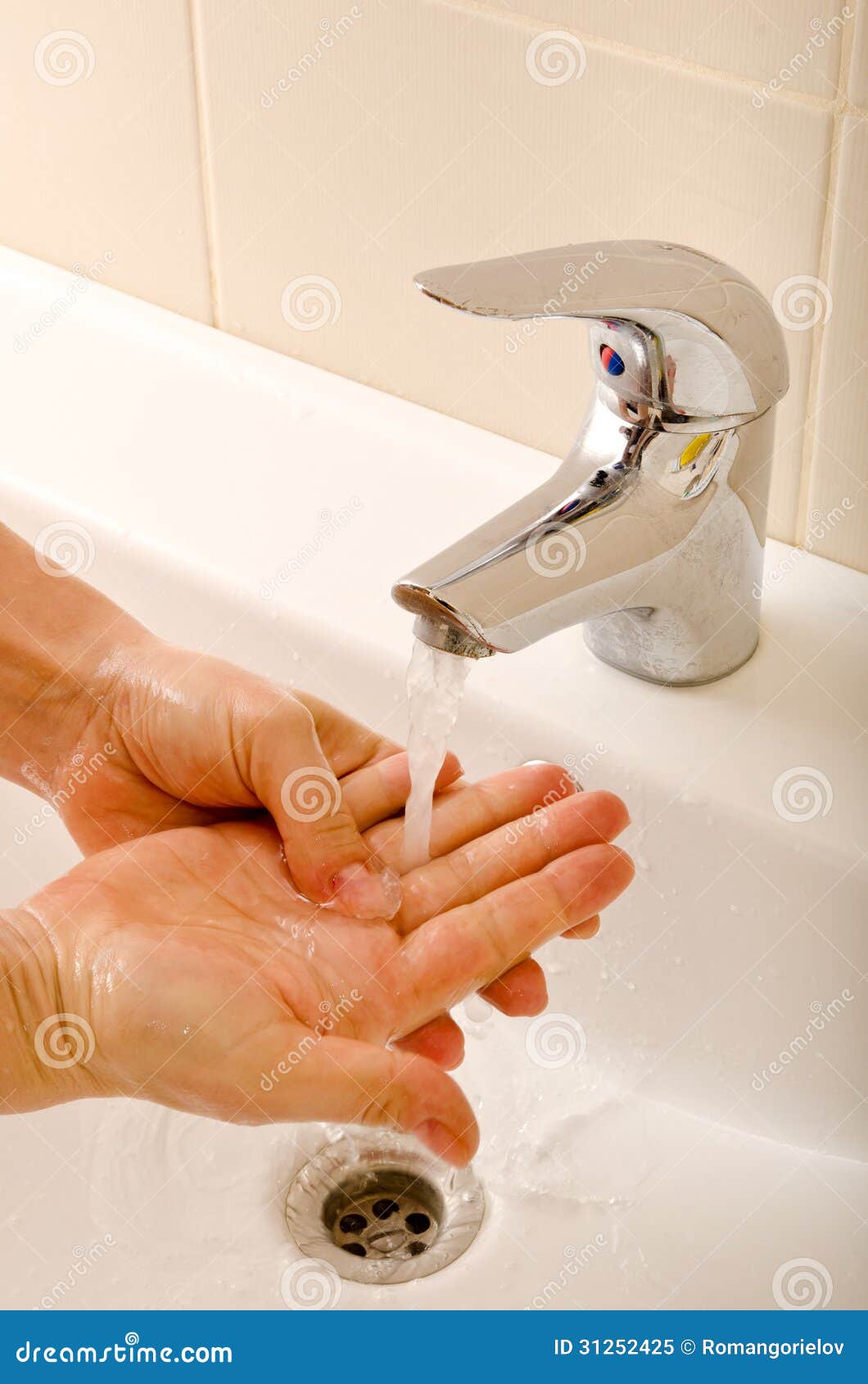 Hand washing stock image. Image of closeup, splash, care - 31252425