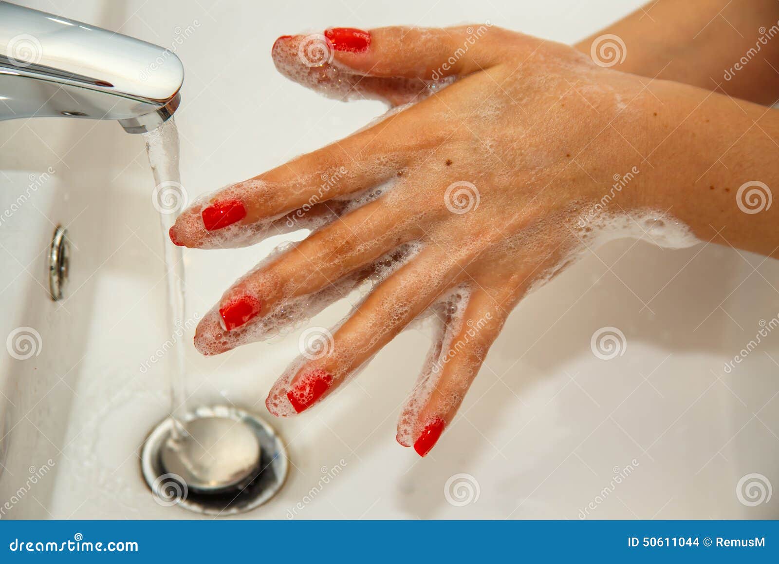 Hand Washing. stock photo. Image of gathered, soap, water - 50611044