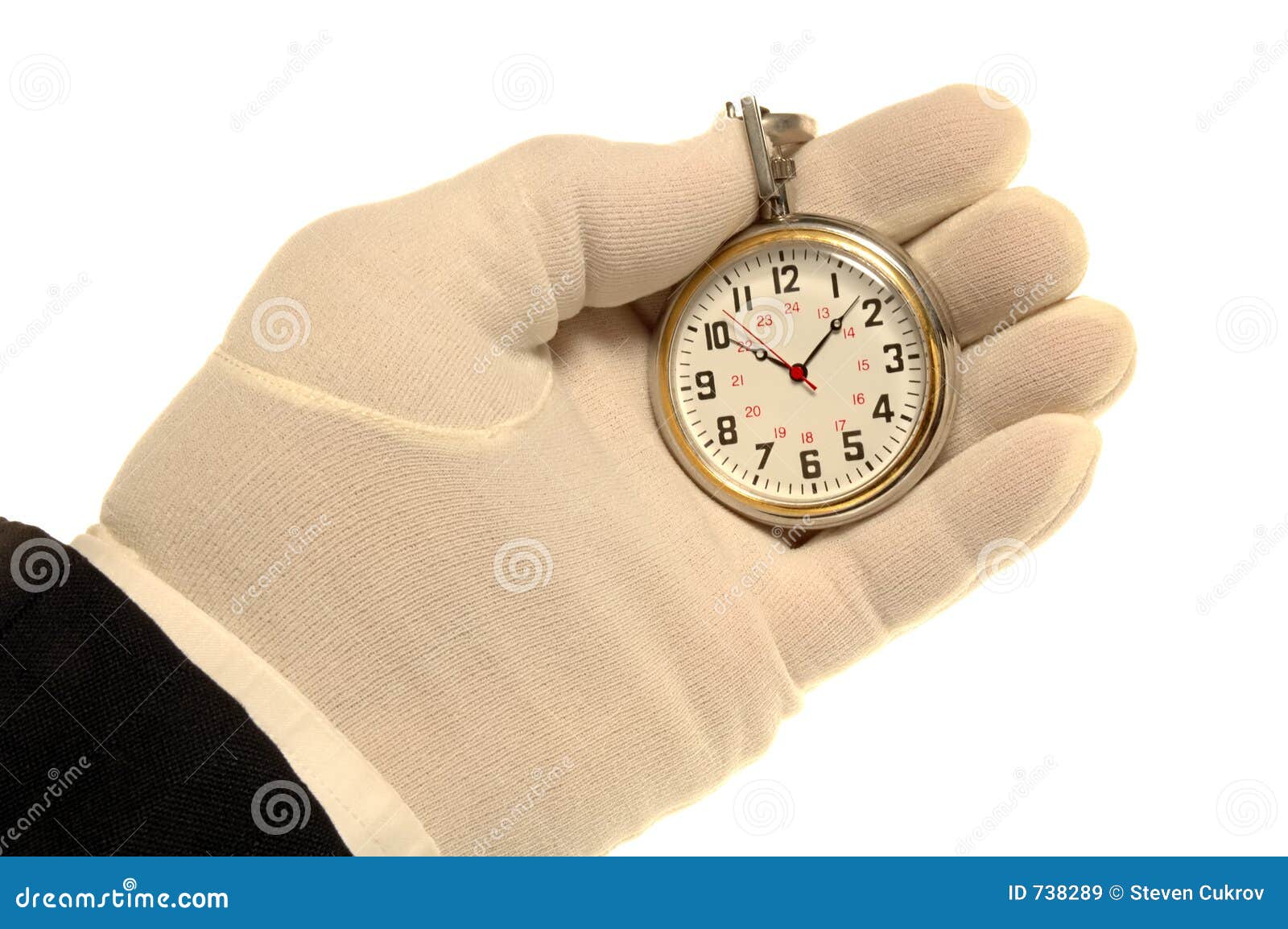Hand & Watch stock image. Image of appointment, glove - 738289