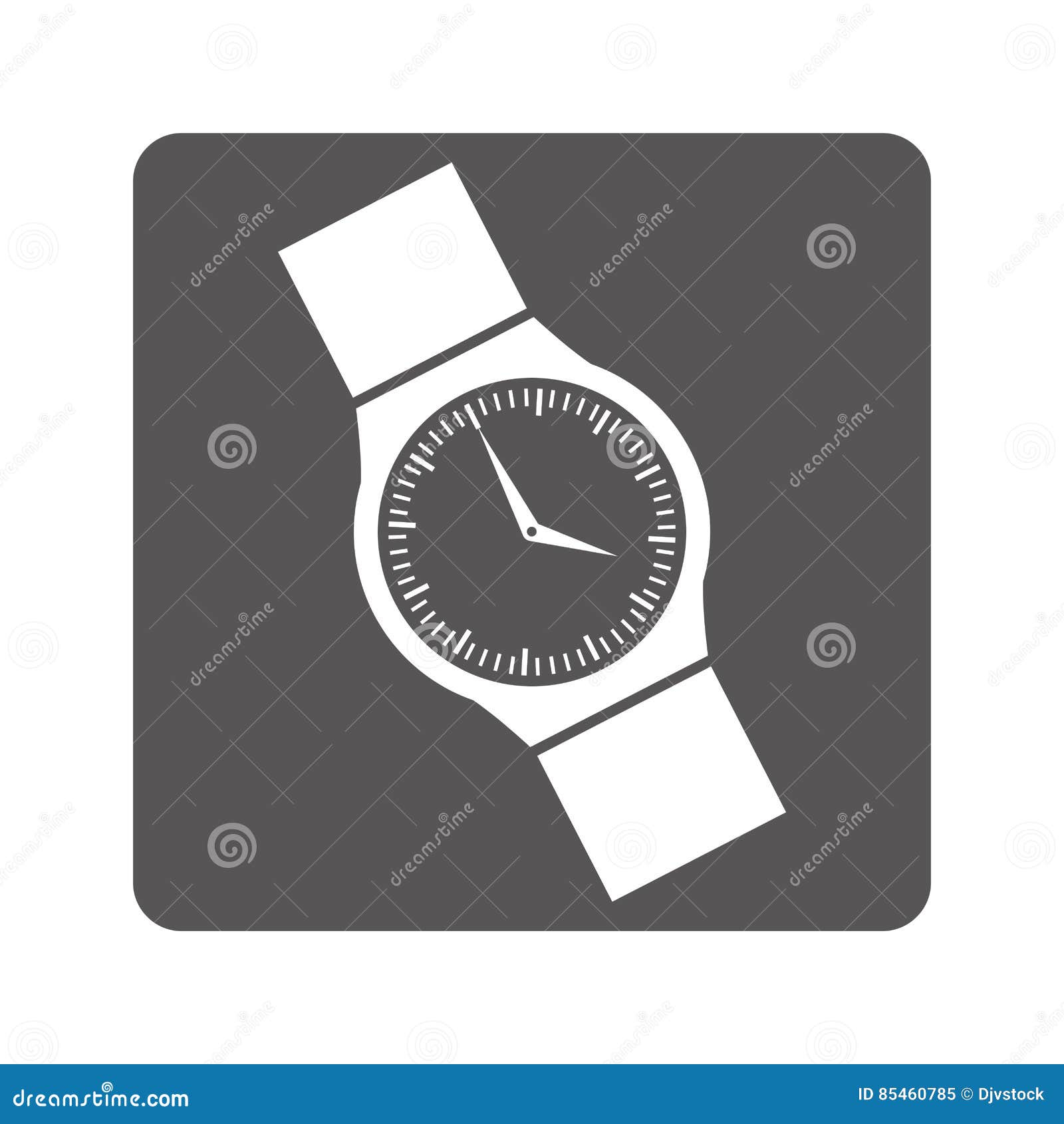 Hand watch icon image stock illustration. Illustration of hour - 85460785