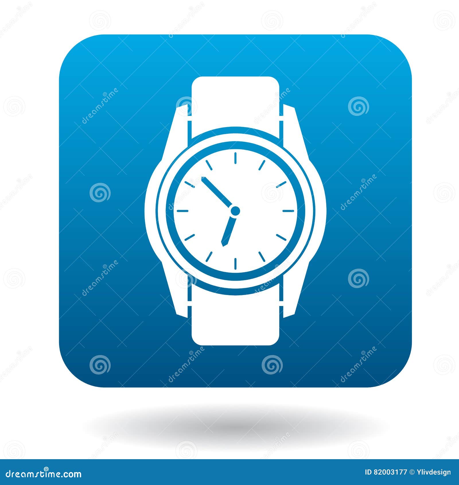 Hand Watch Icon, Simple Style Stock Vector - Illustration of minute ...