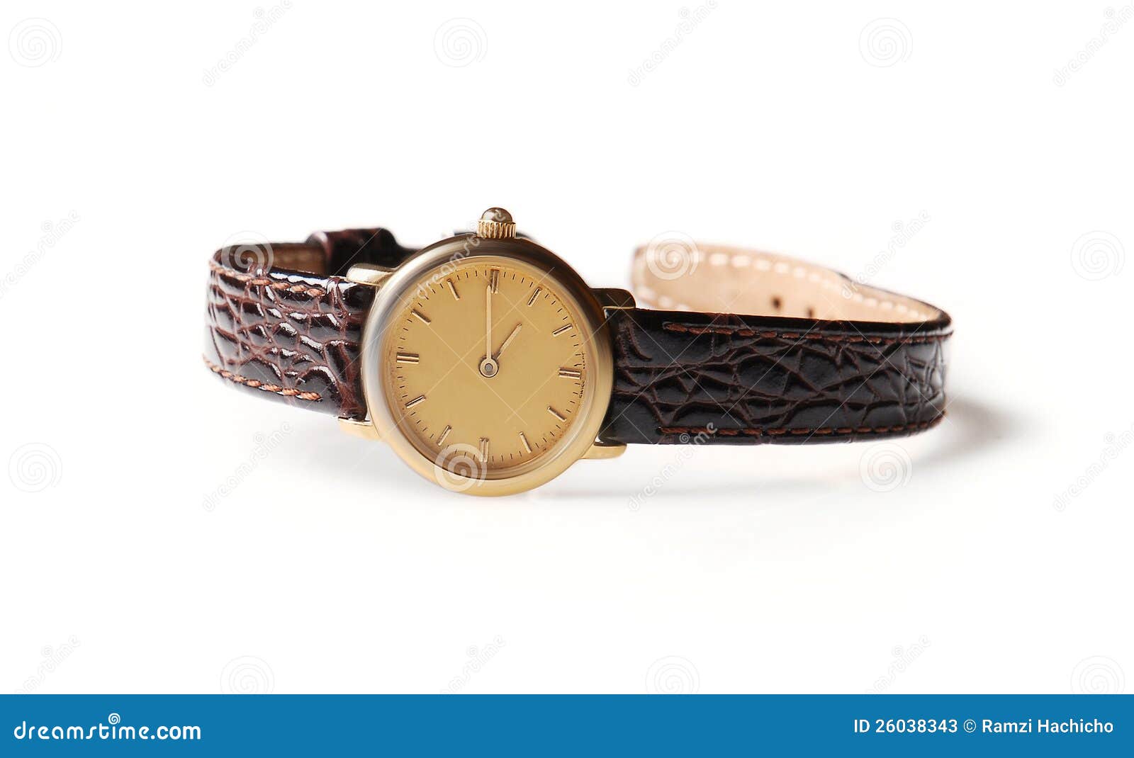 Hand Watch Isolated on White Background Stock Image - Image of life ...