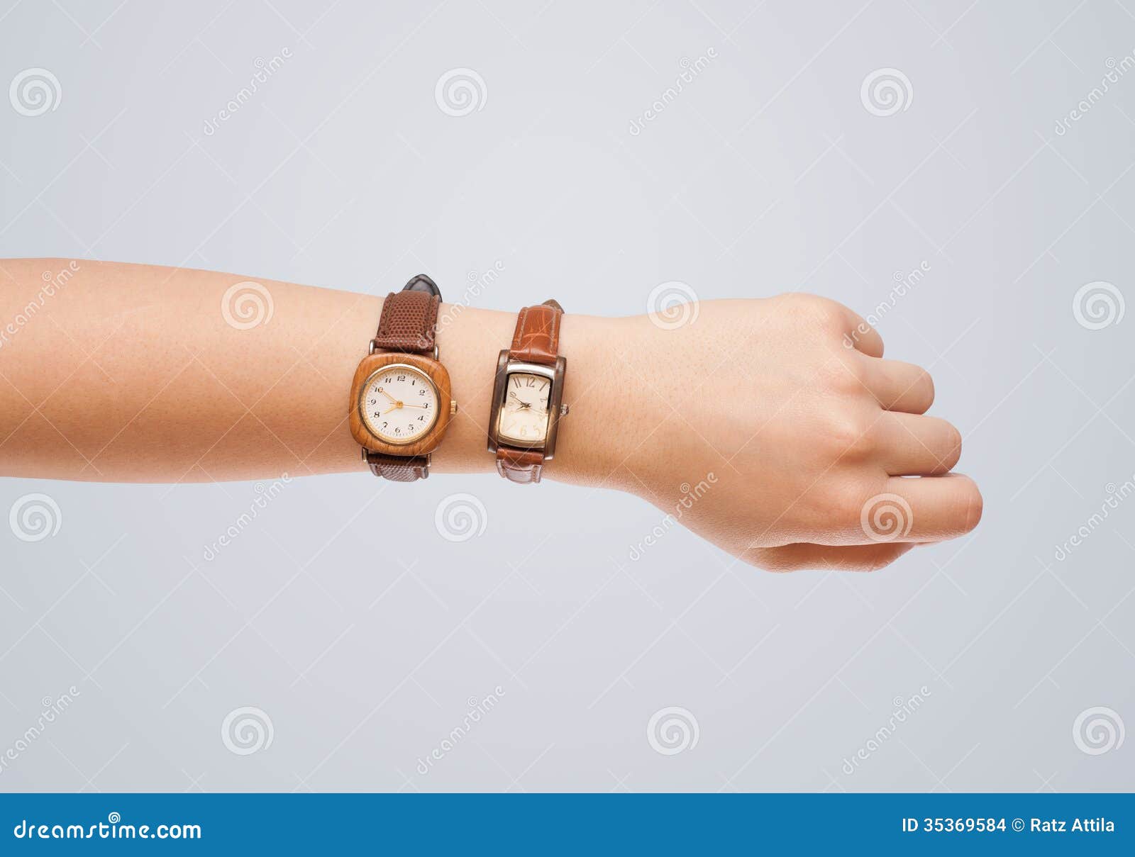 Hand with Watch Showing Precise Time Stock Photo - Image of meeting ...