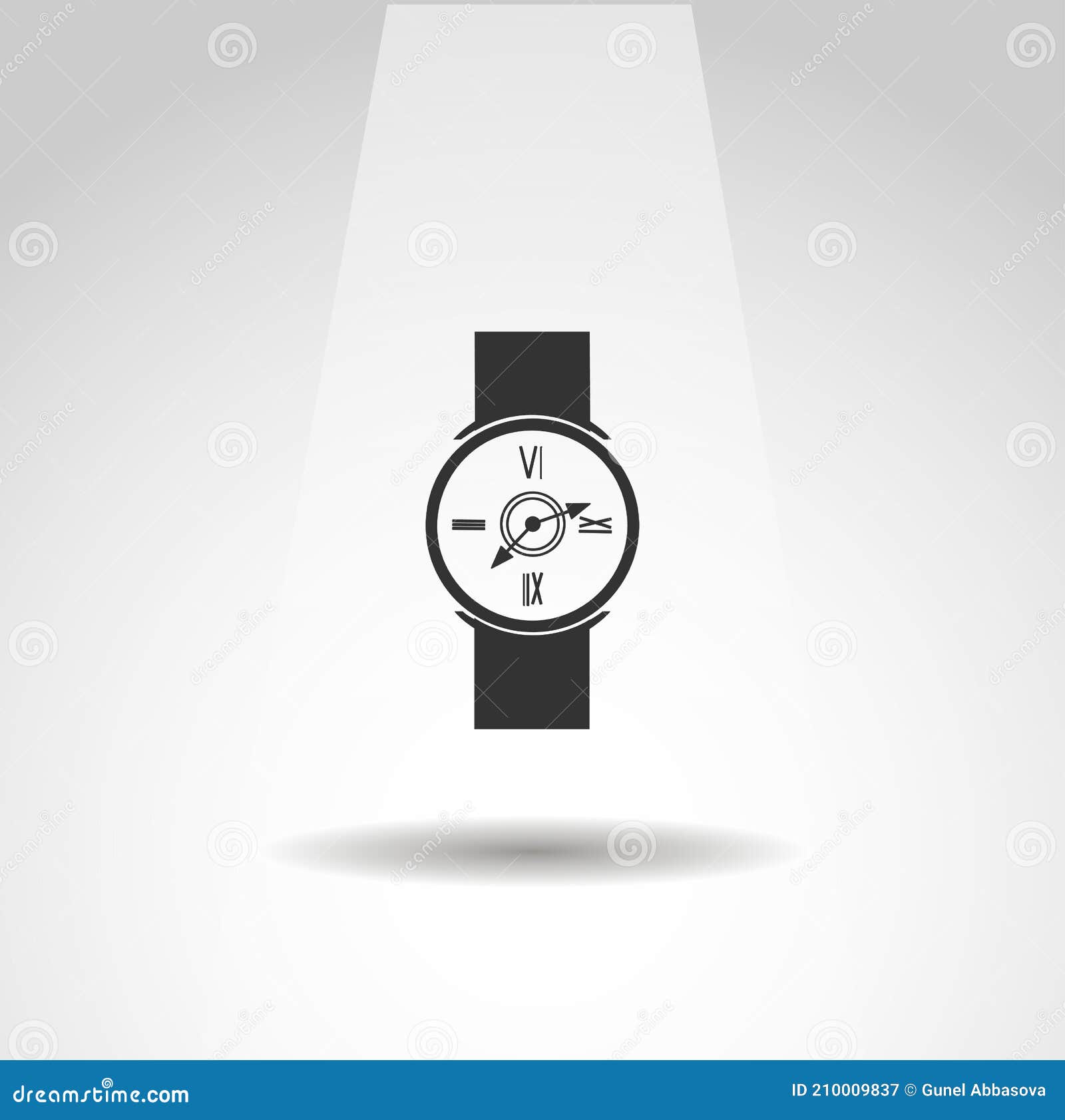 Hand Watch Icon, Hand Watch Simple Isolated Icon Stock Illustration ...