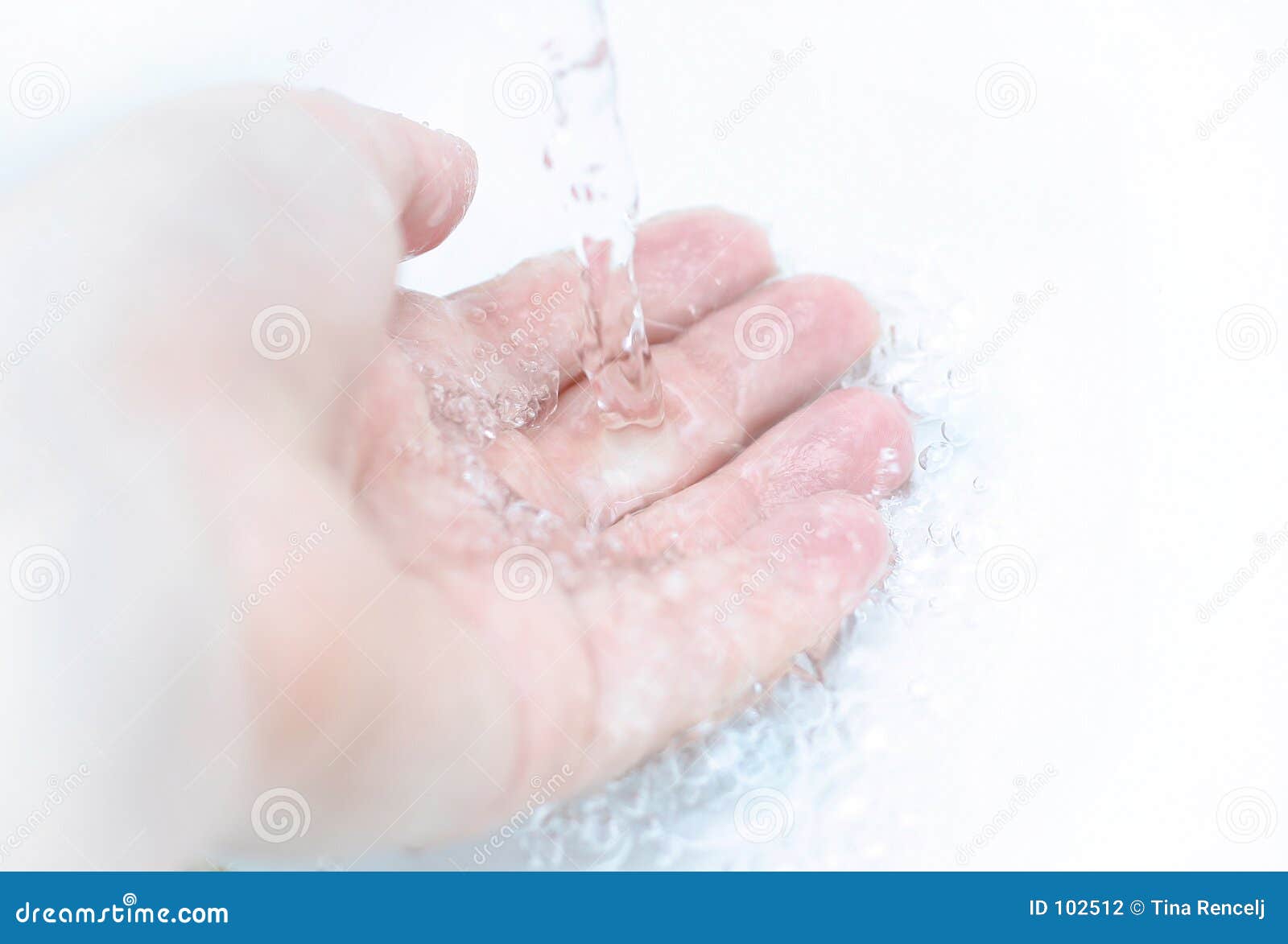 Hand and Water stock photo. Image of closeup, cool, macro - 102512