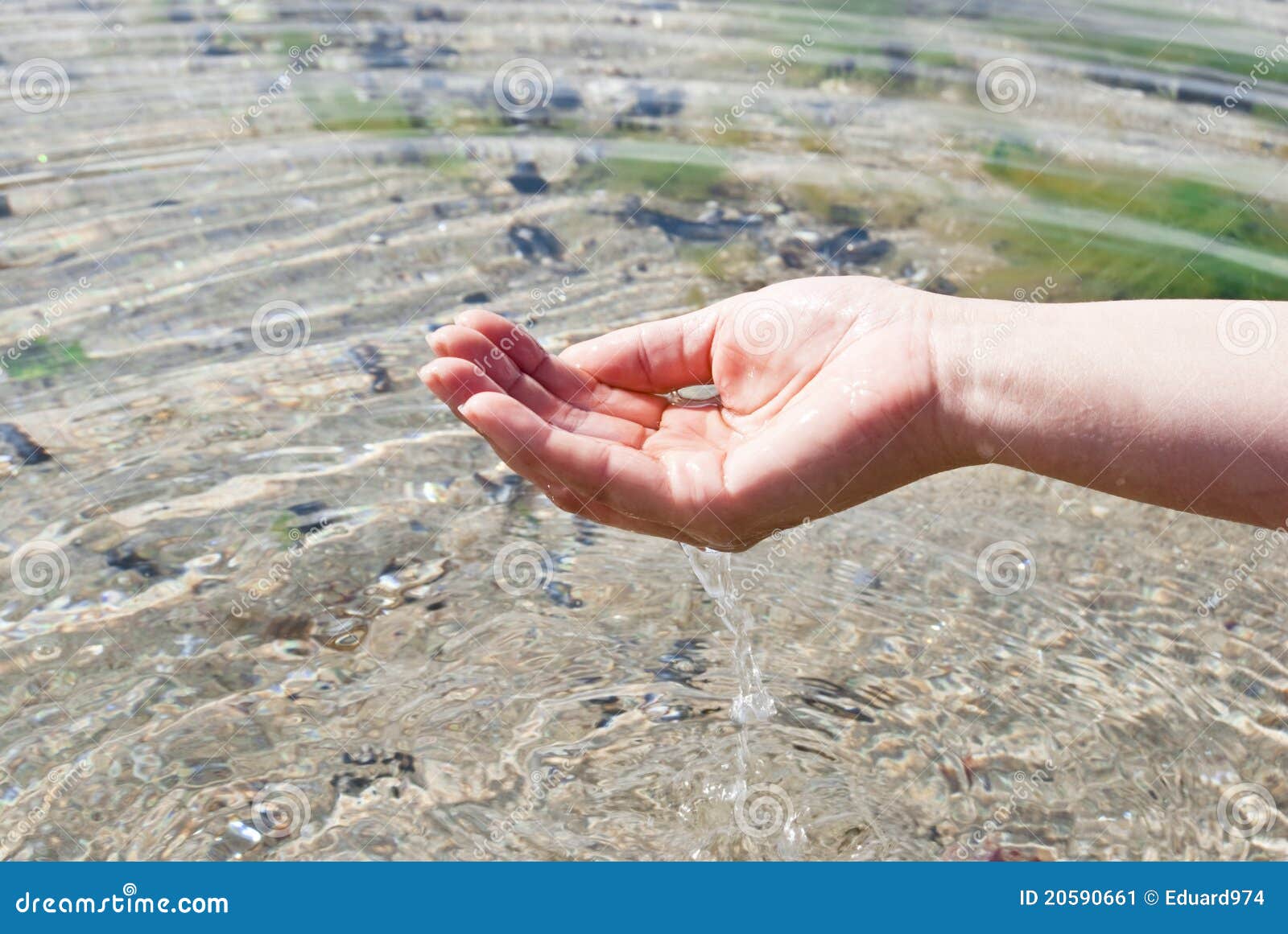 Hand with water stock image. Image of drinking, refreshment - 20590661