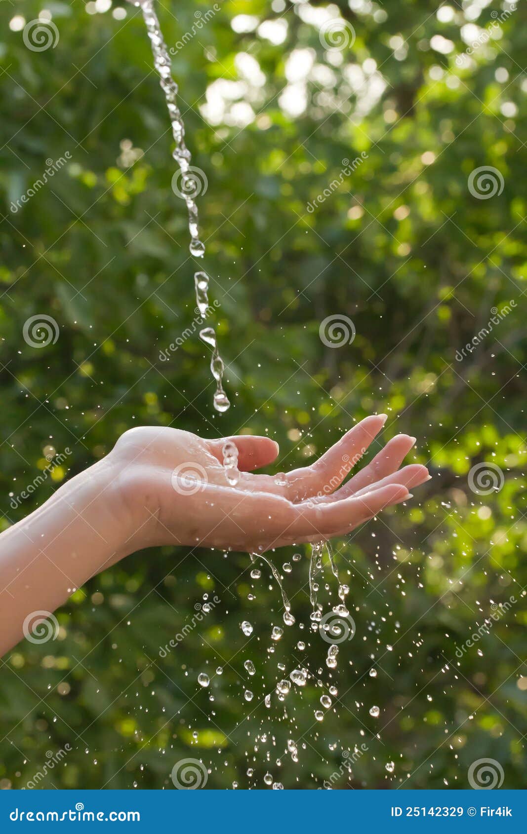 Hand with water stock image. Image of cool, balance, finger - 25142329