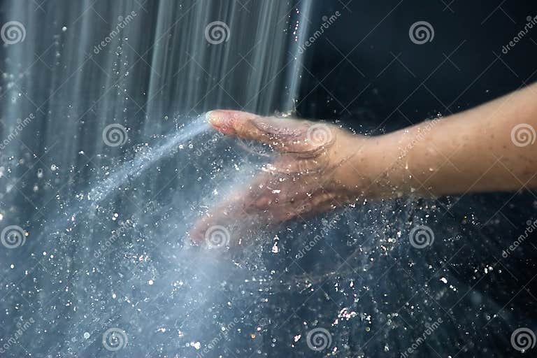 Hand in water stock image. Image of moment, palm, drop - 3108619