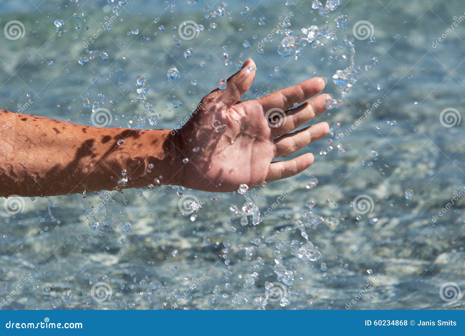 Hand and water. stock photo. Image of liquid, cleaning - 60234868