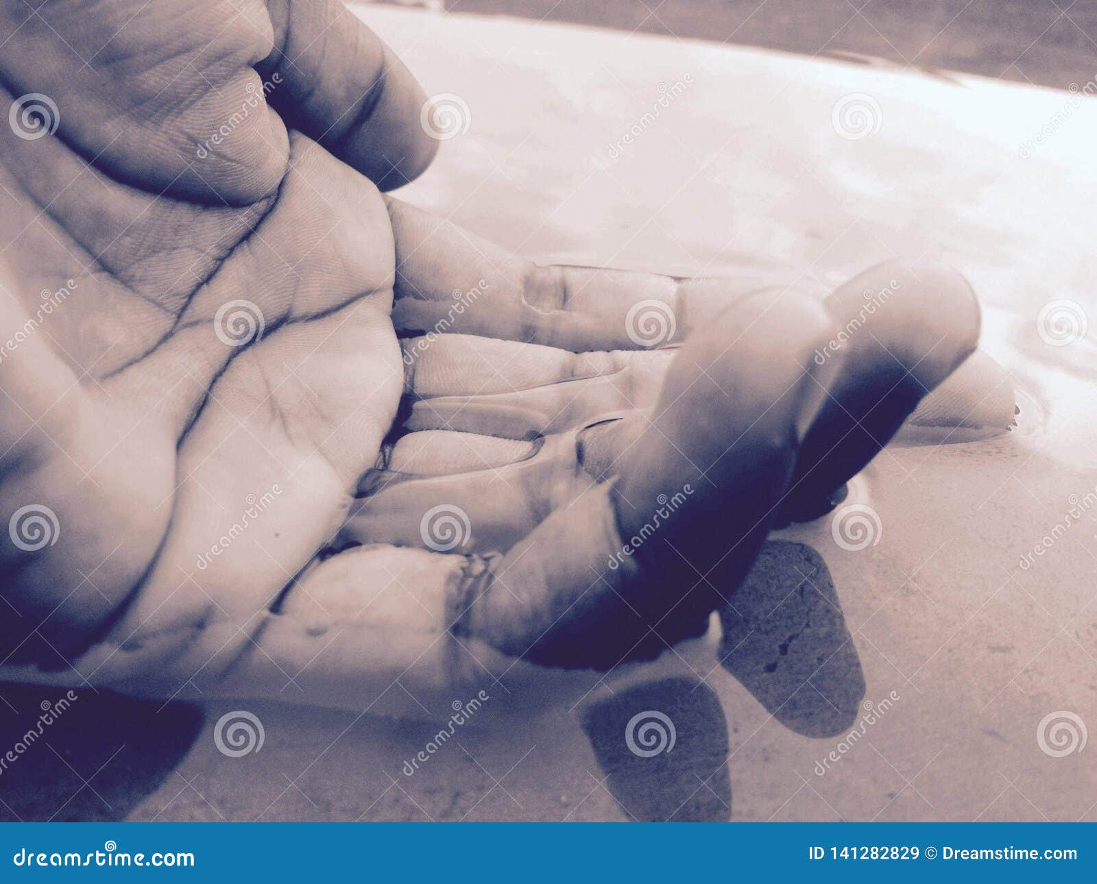 Two Hand Shade Drawing America Map On Paper Ball Royalty-Free Stock ...