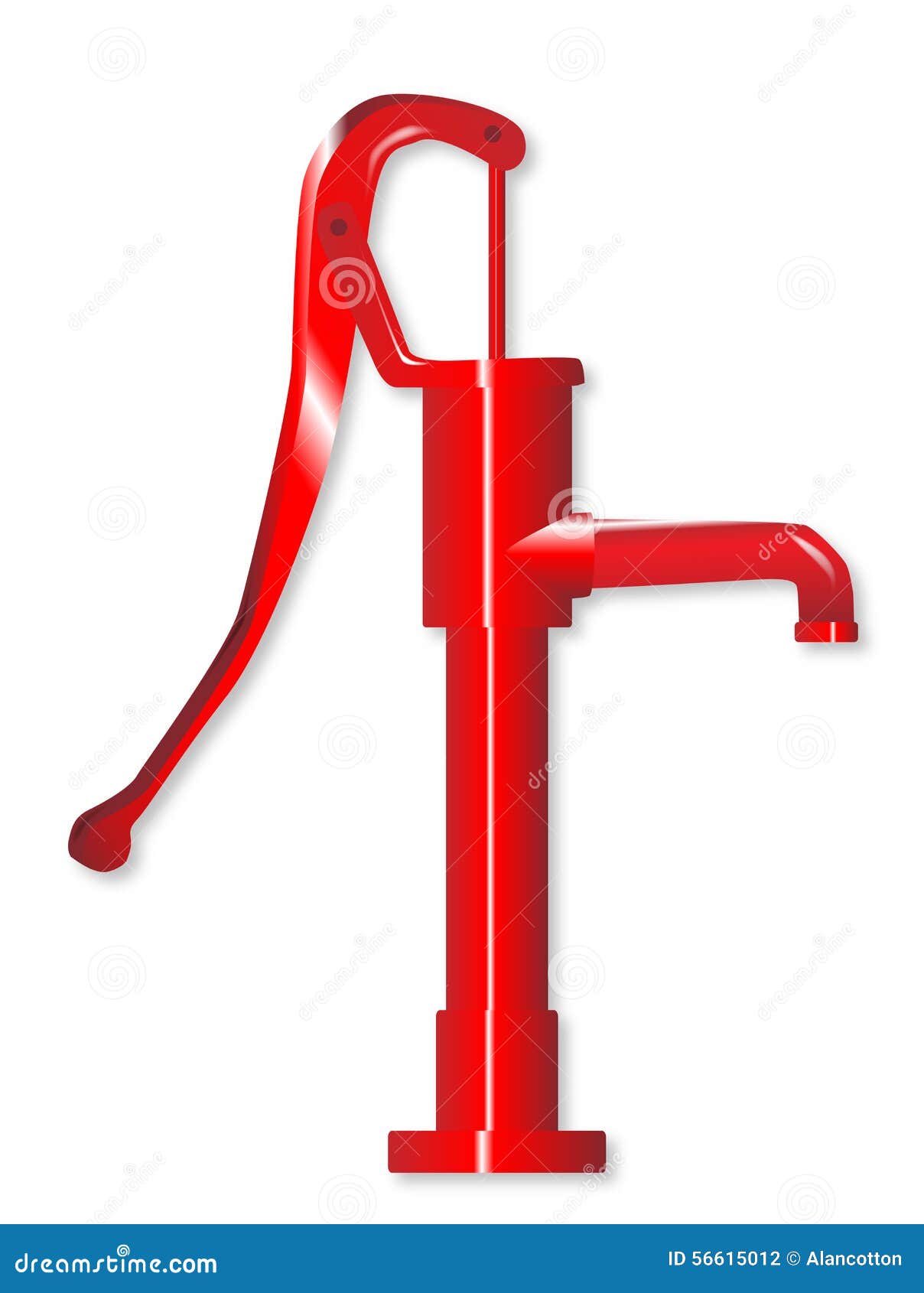 Hand Water Pump stock illustration. Illustration of antique - 56615012