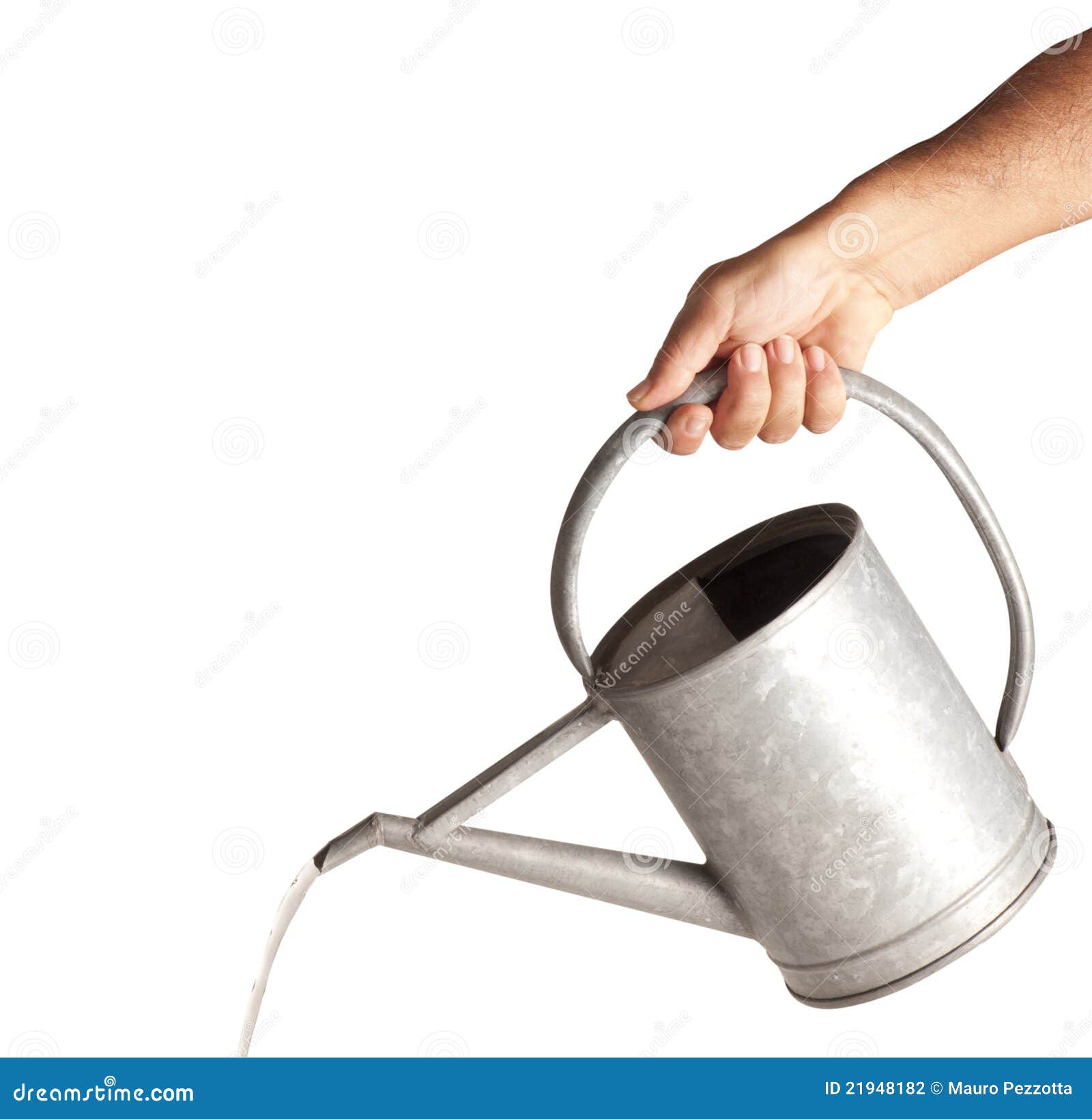 Hand with Watering stock photo. Image of metal, water - 21948182
