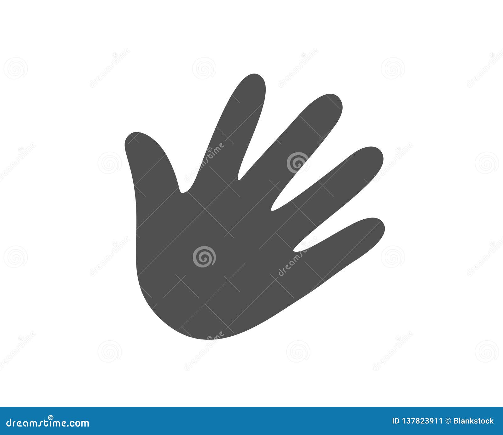 Hand Wave Icon. Palm Sign. Vector Stock Vector - Illustration of icon ...