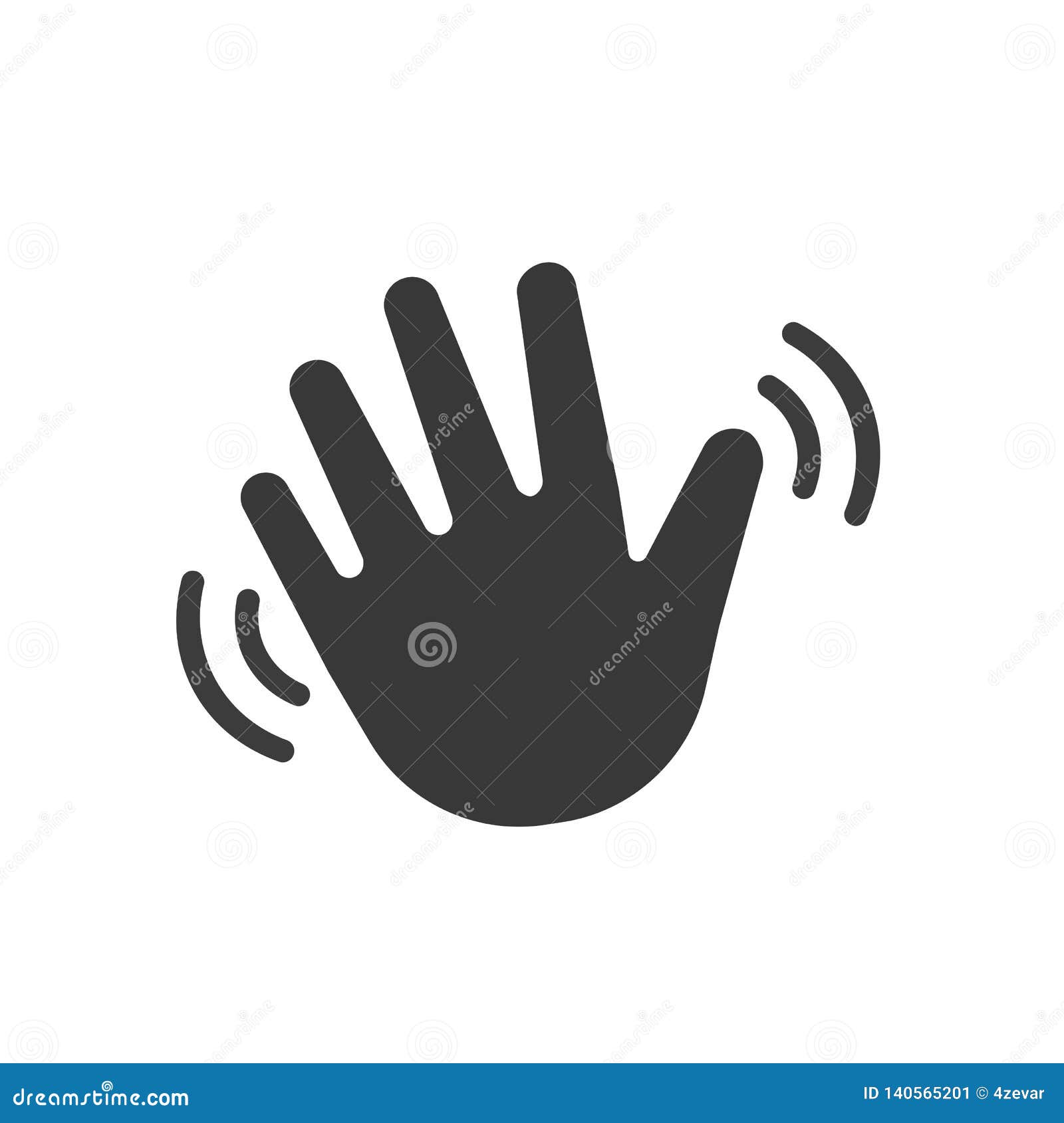 Hand Wave Waving Hi or Hello. Vector Icon Stock Vector - Illustration ... Hand Wave Waving Hi or Hello. Vector Icon Stock Vector - Illustration ...