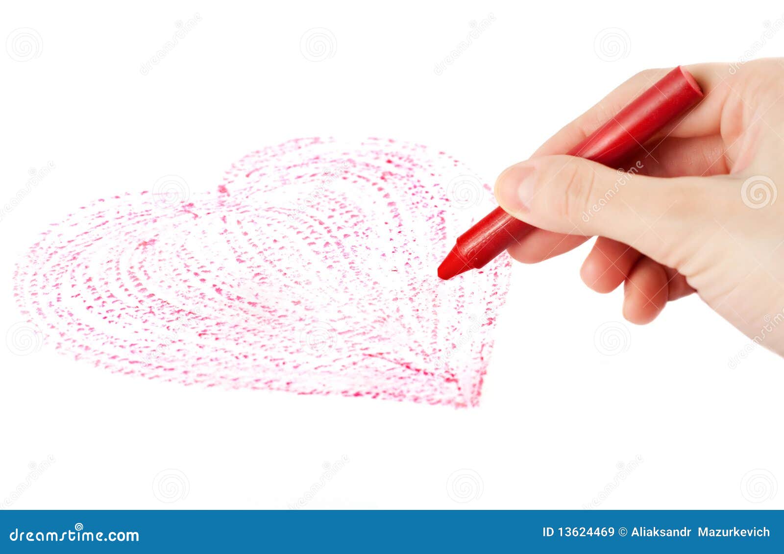 Hand with wax crayon stock image. Image of drawing, draw - 13624469