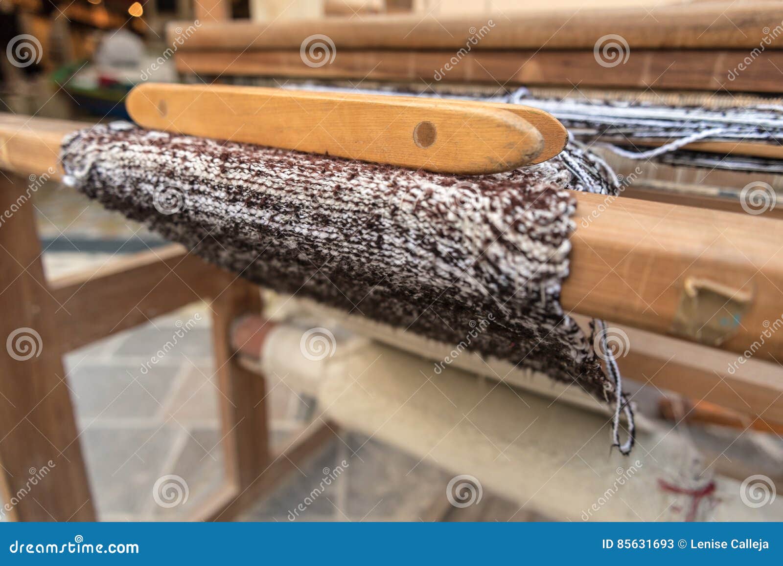 Hand weaving machine stock image. Image of homemade, europe - 85631693