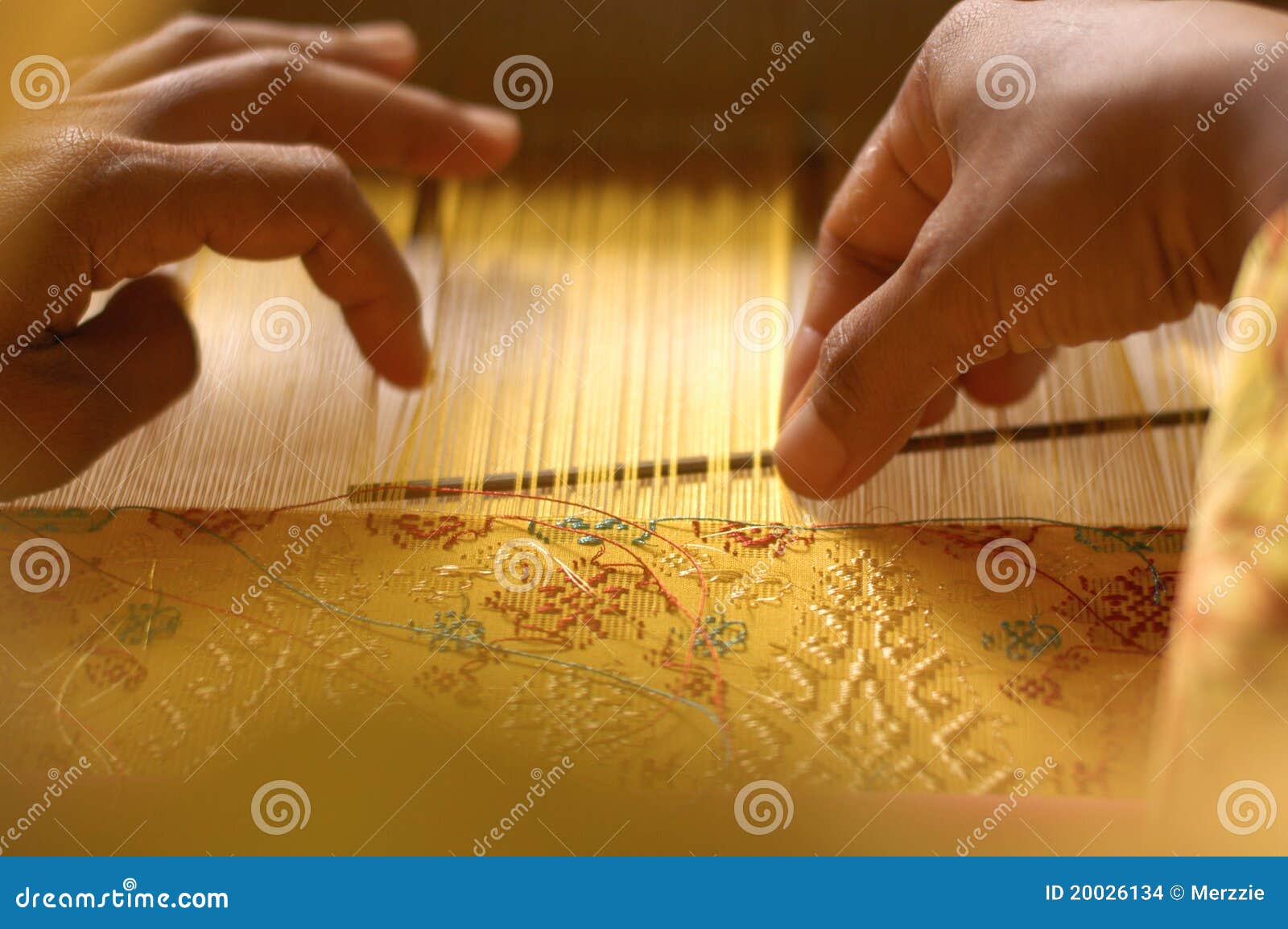Hand Weaving a Songket stock photo. Image of creative - 20026134