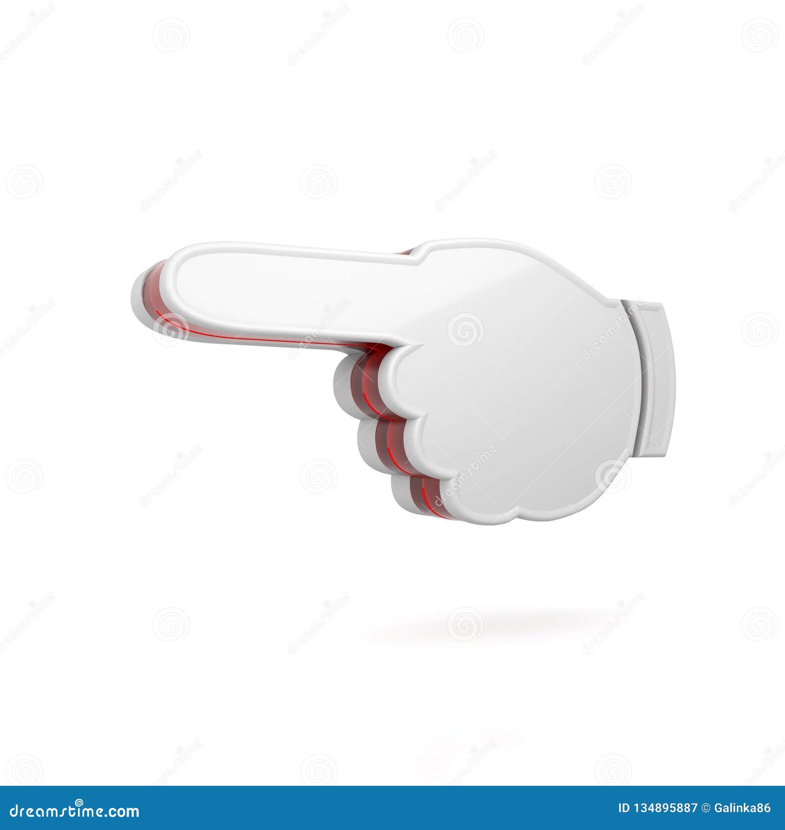 Hand web icon stock illustration. Illustration of circle - 134895887