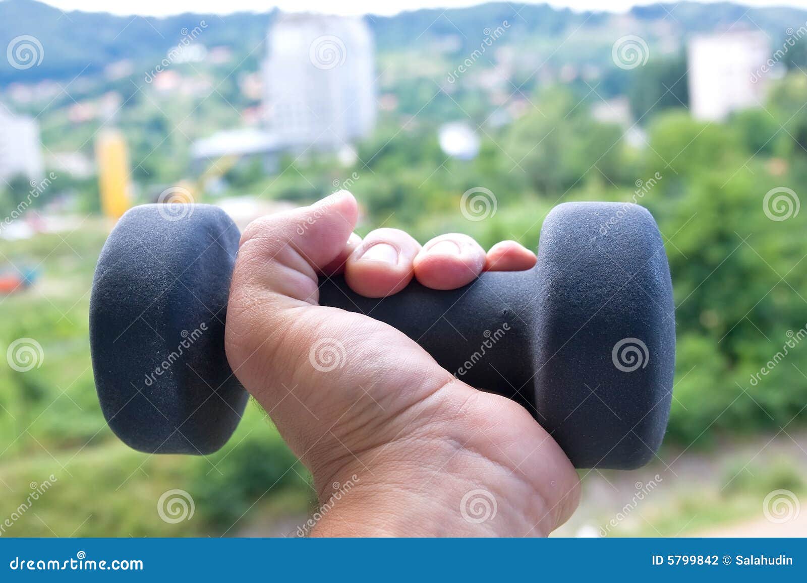 Hand with weight stock photo. Image of training, athletic - 5799842