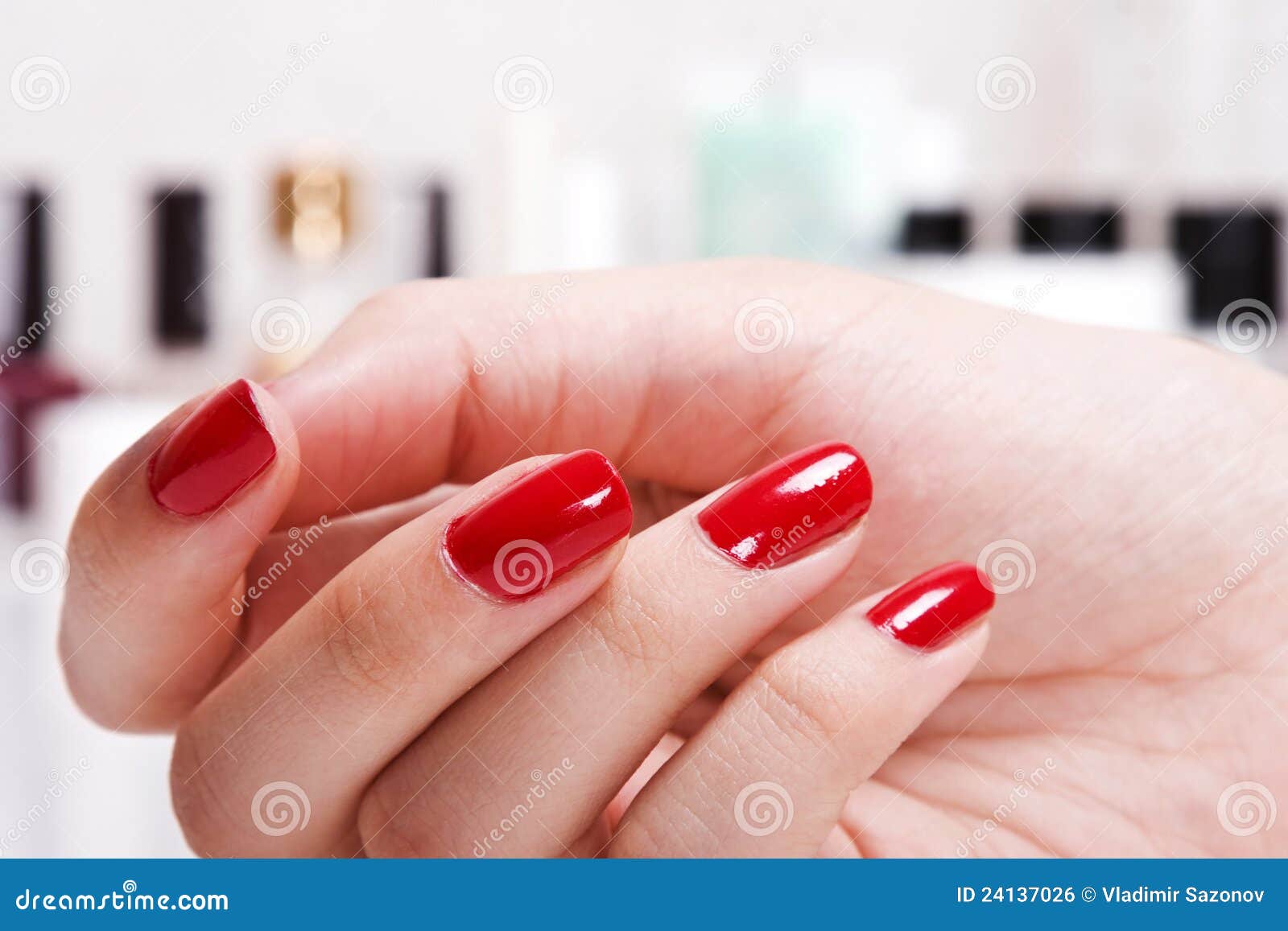 Hand with the Well-groomed Nails Stock Photo - Image of treatment ...