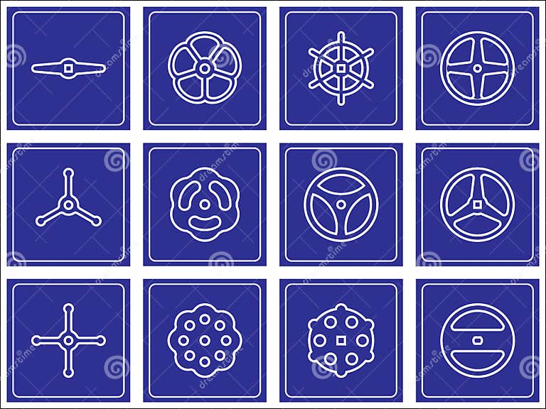 Hand Wheel Icon. Flat Vector Stock Vector - Illustration of education ...