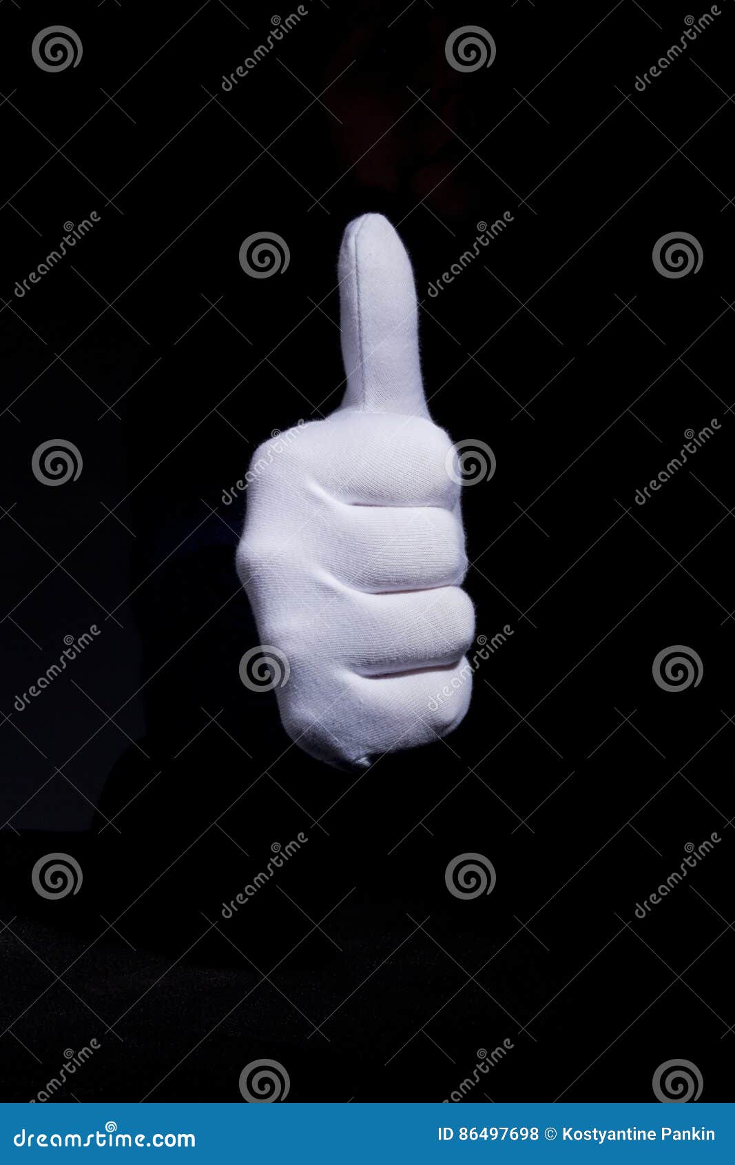 Hand in a white glove stock photo. Image of clear, human - 86497698