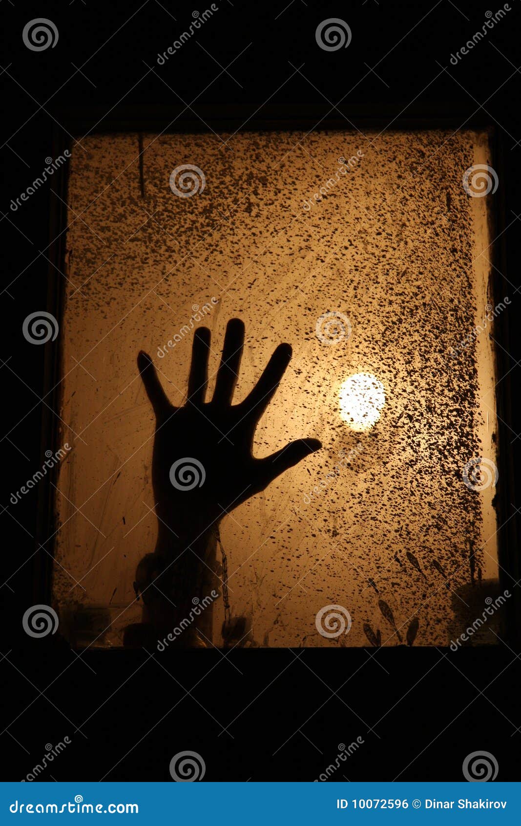 A hand in a window stock photo. Image of chiaroscuro - 10072596