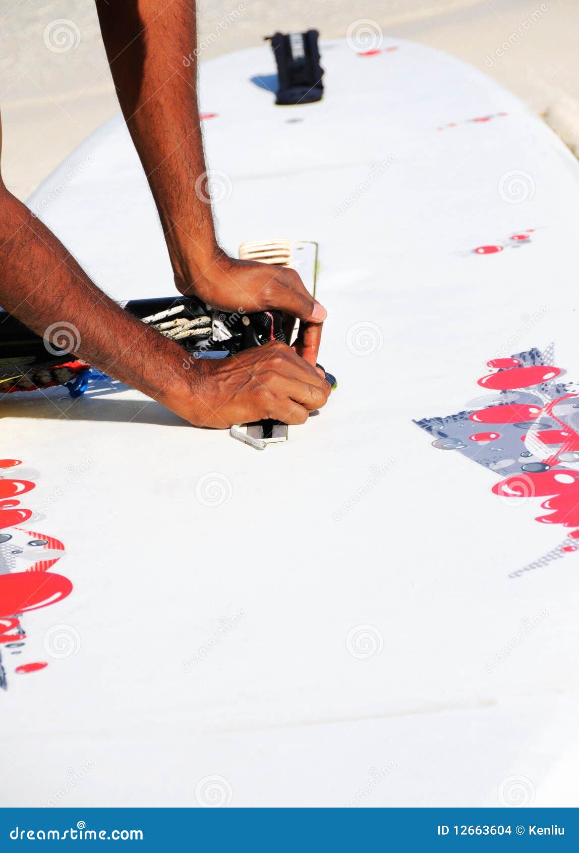 Hand and windsurfing stock photo. Image of press, outdoors - 12663604