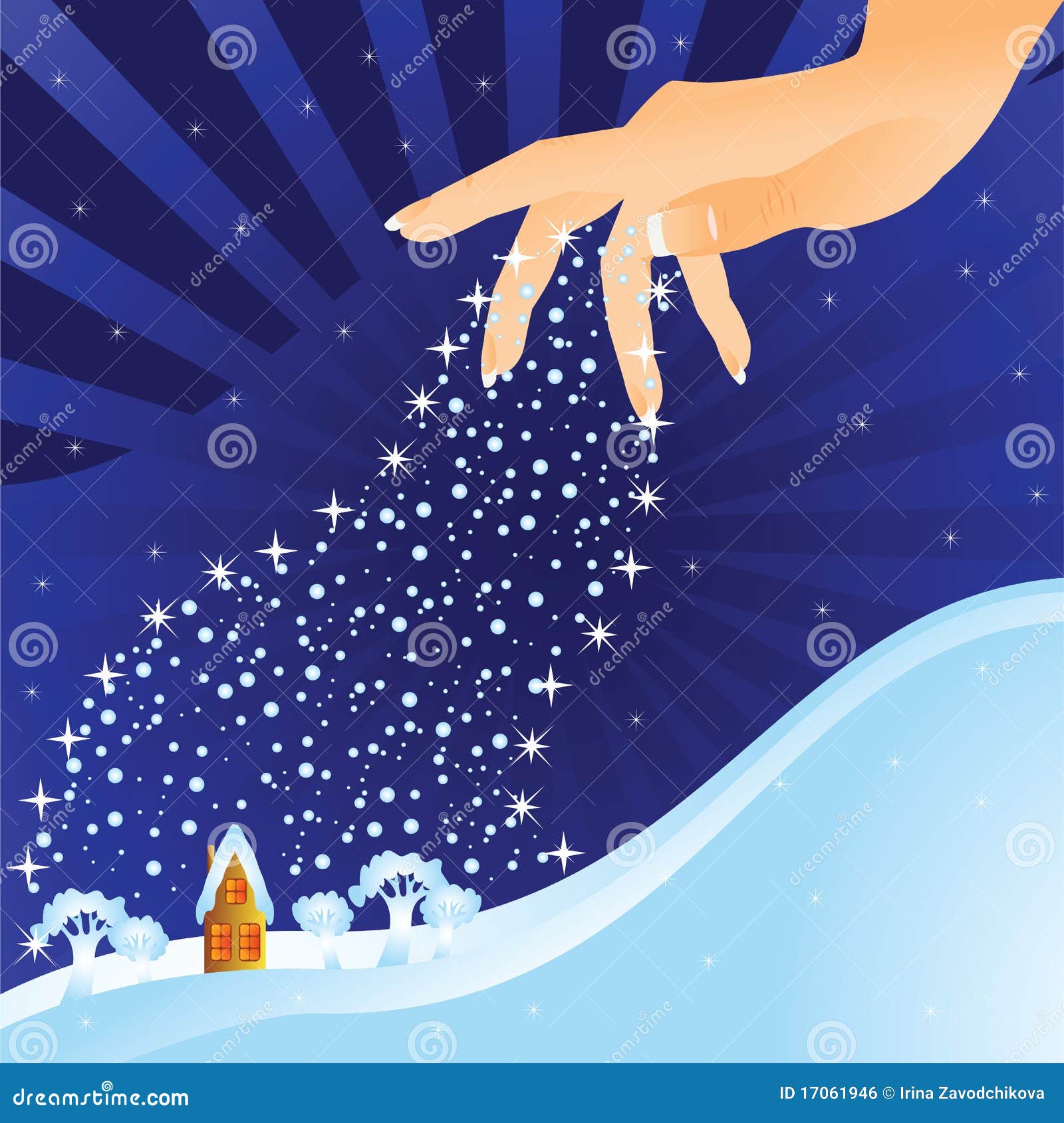 Hand (winter) stock vector. Illustration of exterior - 17061946