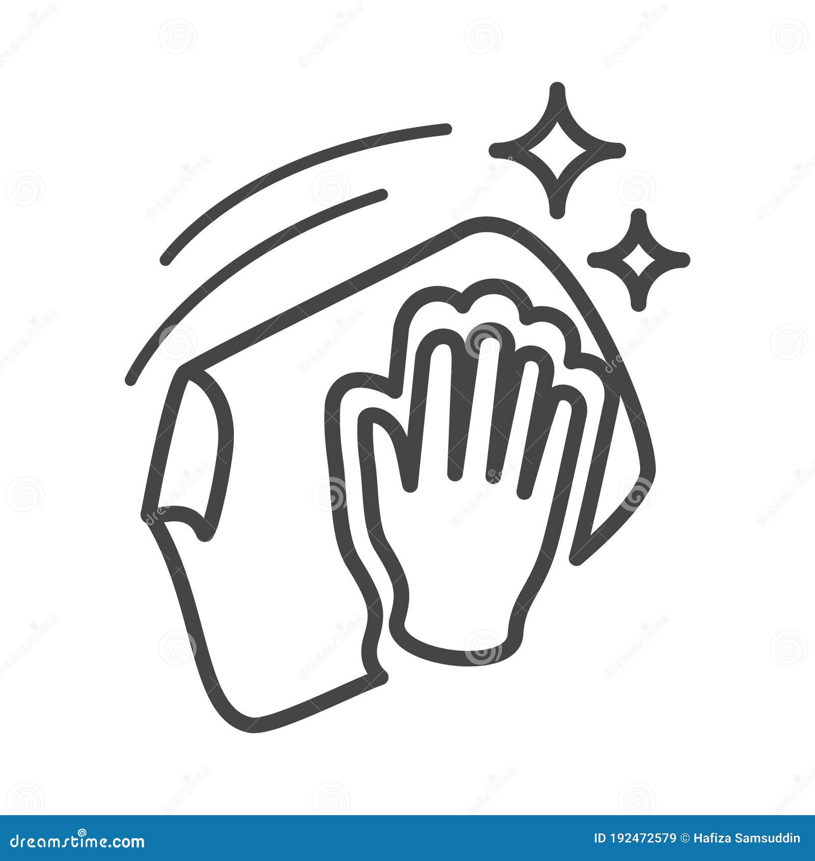 Hand Wiping Icon. Vector Illustration Decorative Design Stock Vector ...