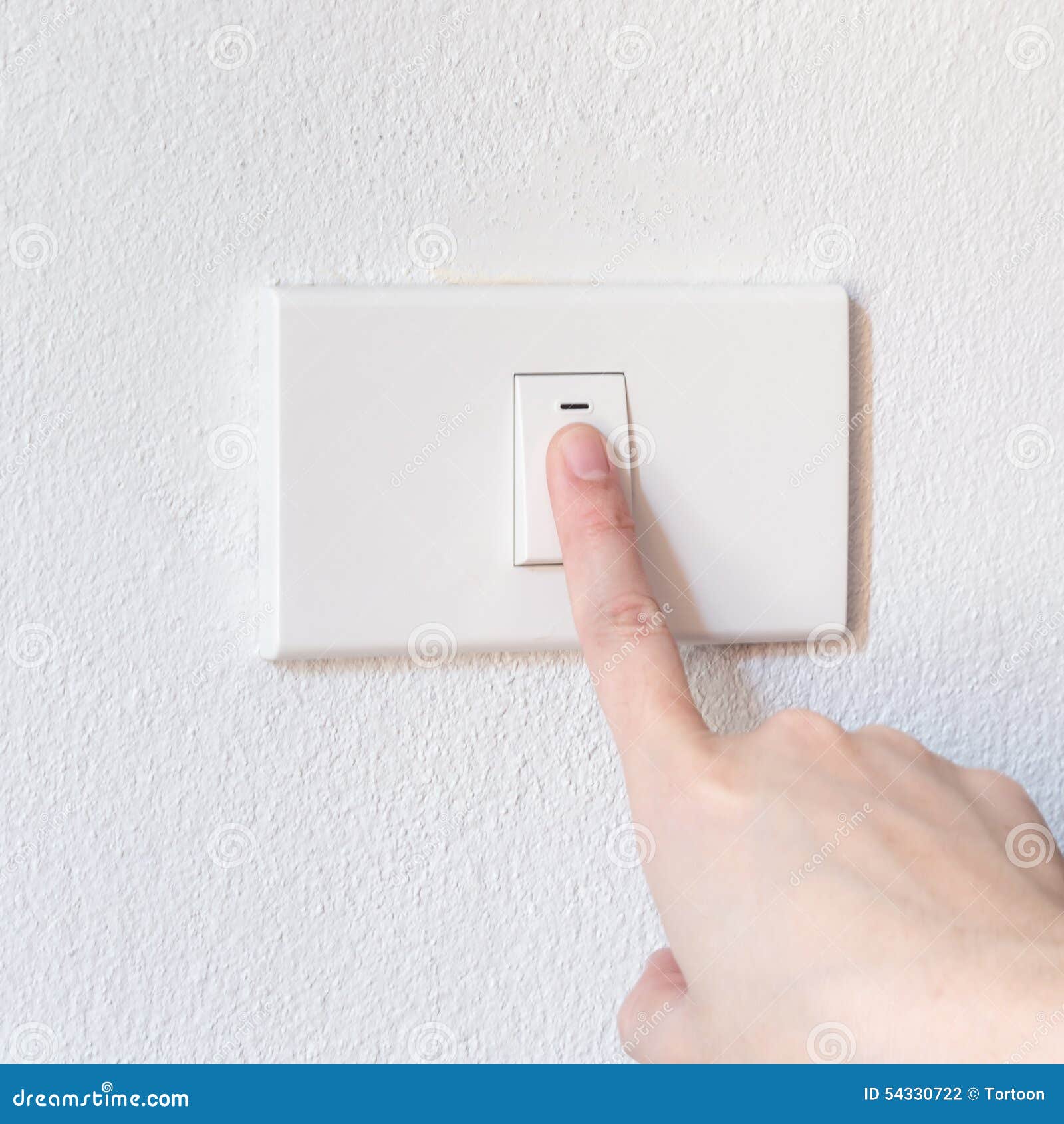 Hand Woman Push Button Switch Stock Photo - Image of power, index: 54330722