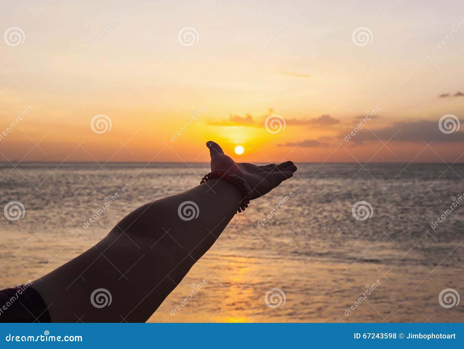Hand of Women with Color of the Sunset Stock Photo - Image of tourism ...