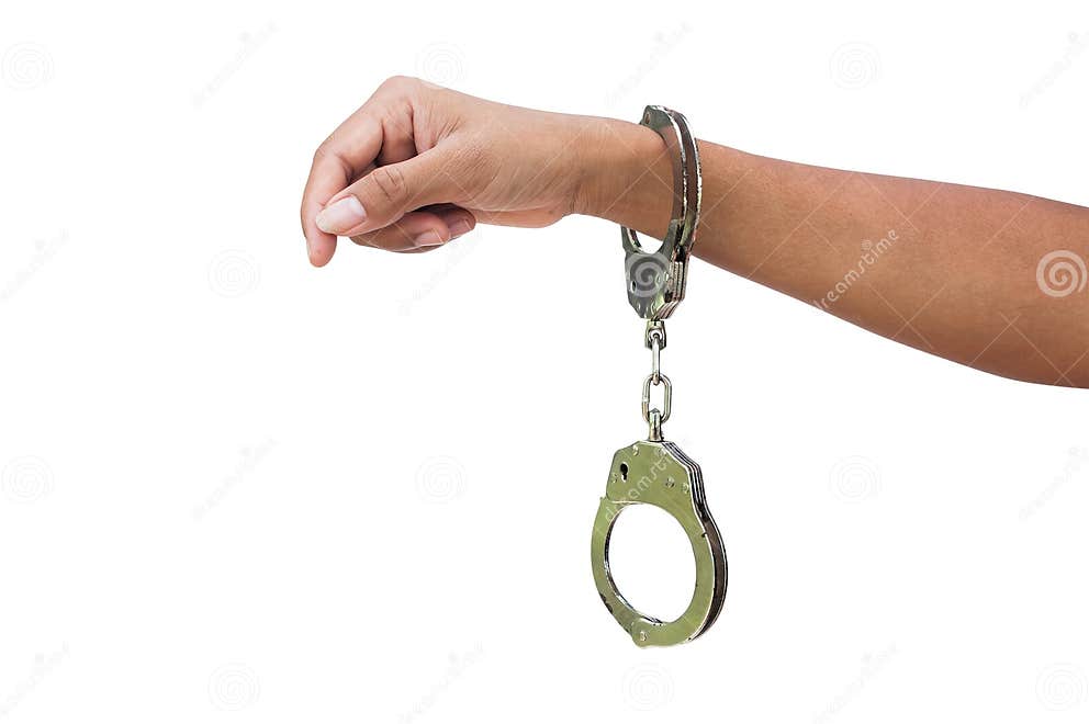 Hand women in shackle stock photo. Image of chained, escape - 60628552