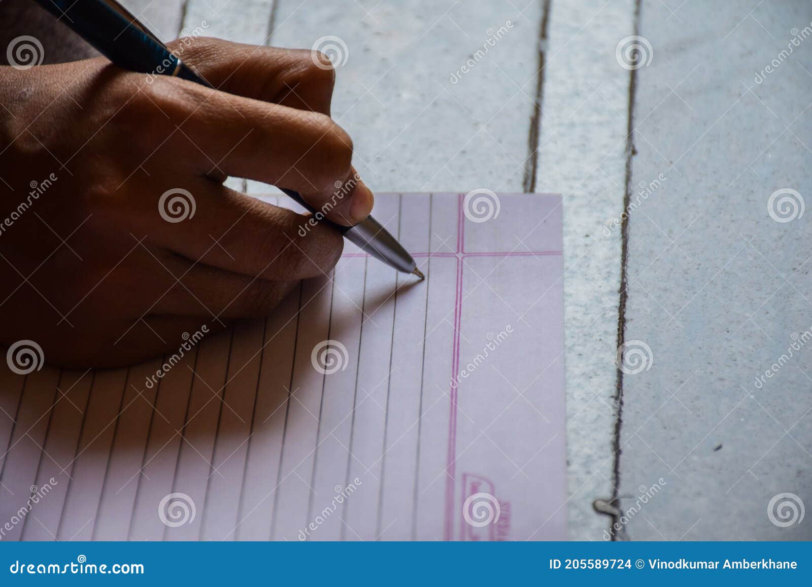 Hand of a Women Writing on a Paper in Office Stock Photo - Image of ...