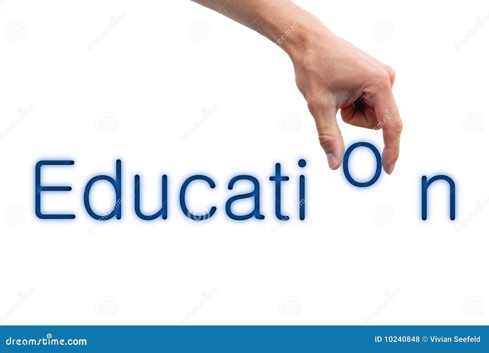 Hand and the Word Education Stock Photo - Image of word, concept: 10240848